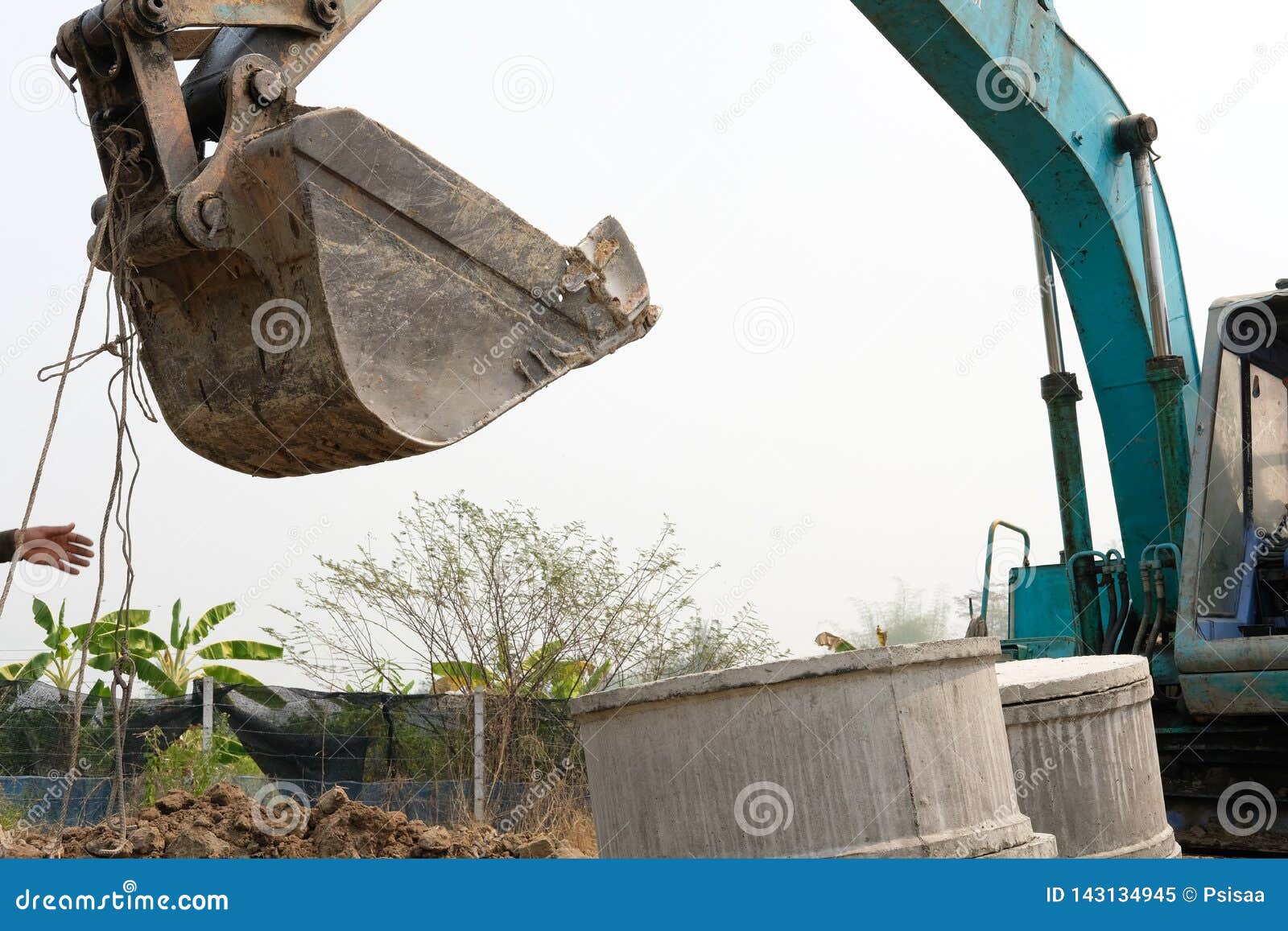 Bulldozer Putting Biomass On Pile For Composting Royalty-Free Stock ...