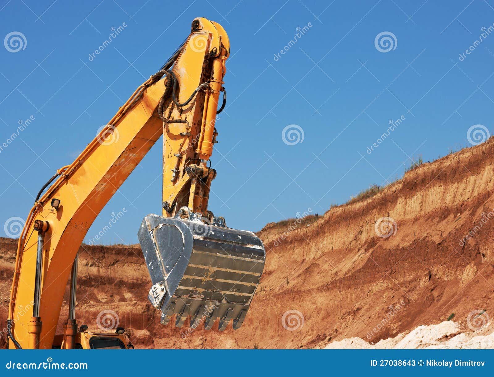 Excavator bucket stock image. Image of quary, digger - 27038643