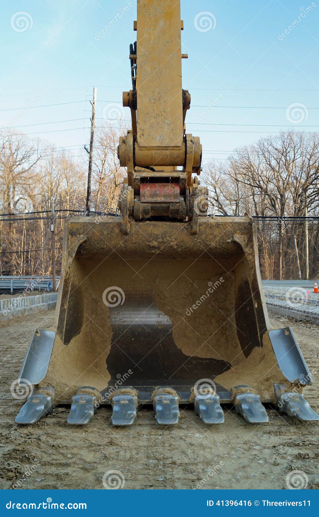 Excavator Bucket stock photo. Image of front, dozer, excavating - 41396416