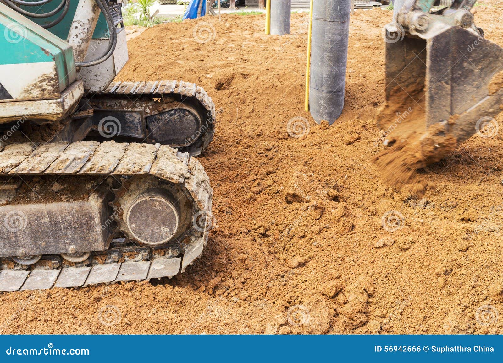 Excavator bucket digger stock photo. Image of loader - 56942666