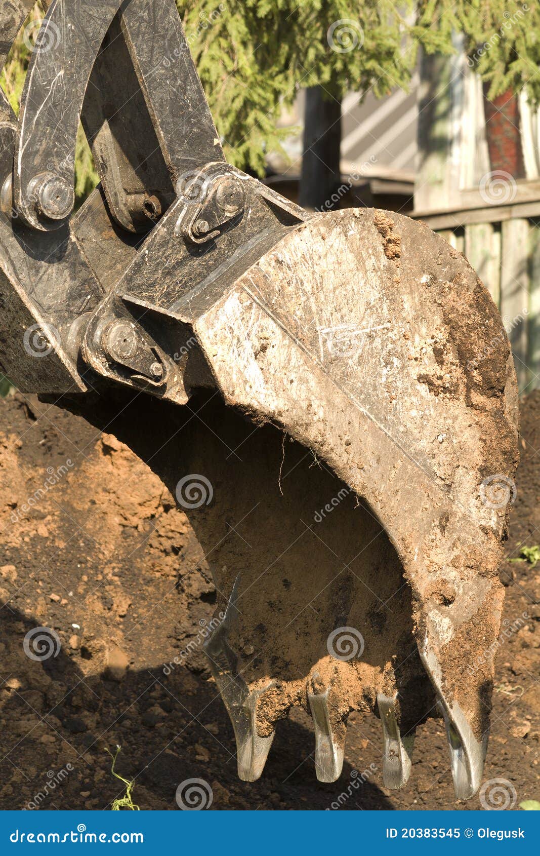 Excavator bucket mechanism stock image. Image of bucket - 20383545