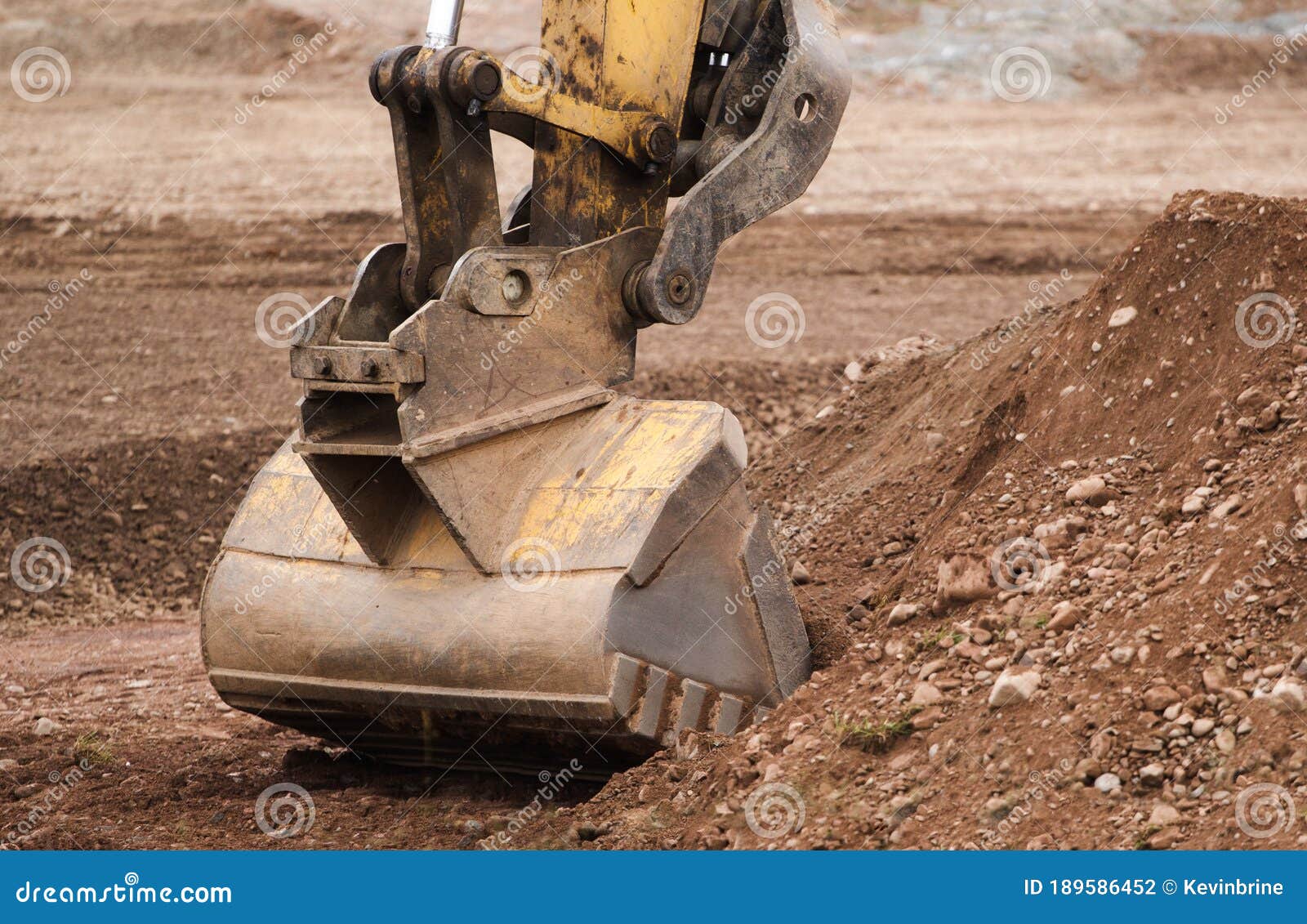 Excavator Bucket stock photo. Image of site, bulldozer - 189586452