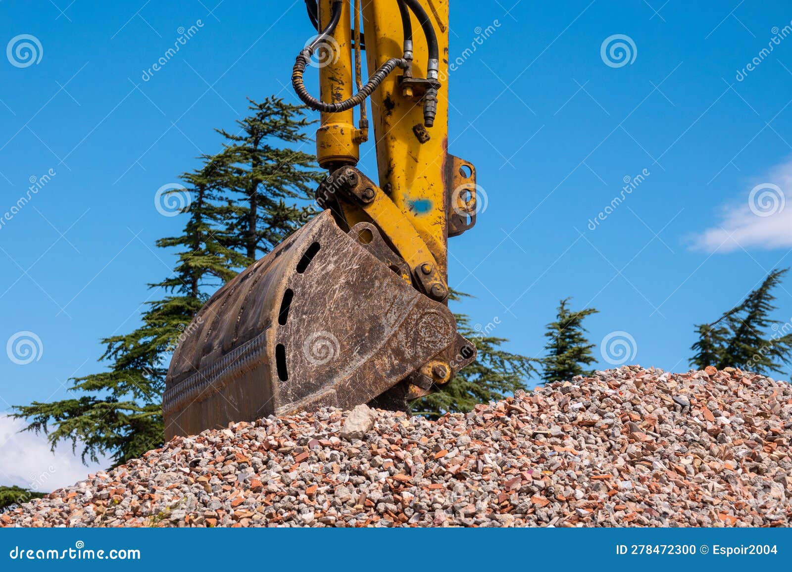 Excavator bucket stock photo. Image of excavating, equipment - 278472300