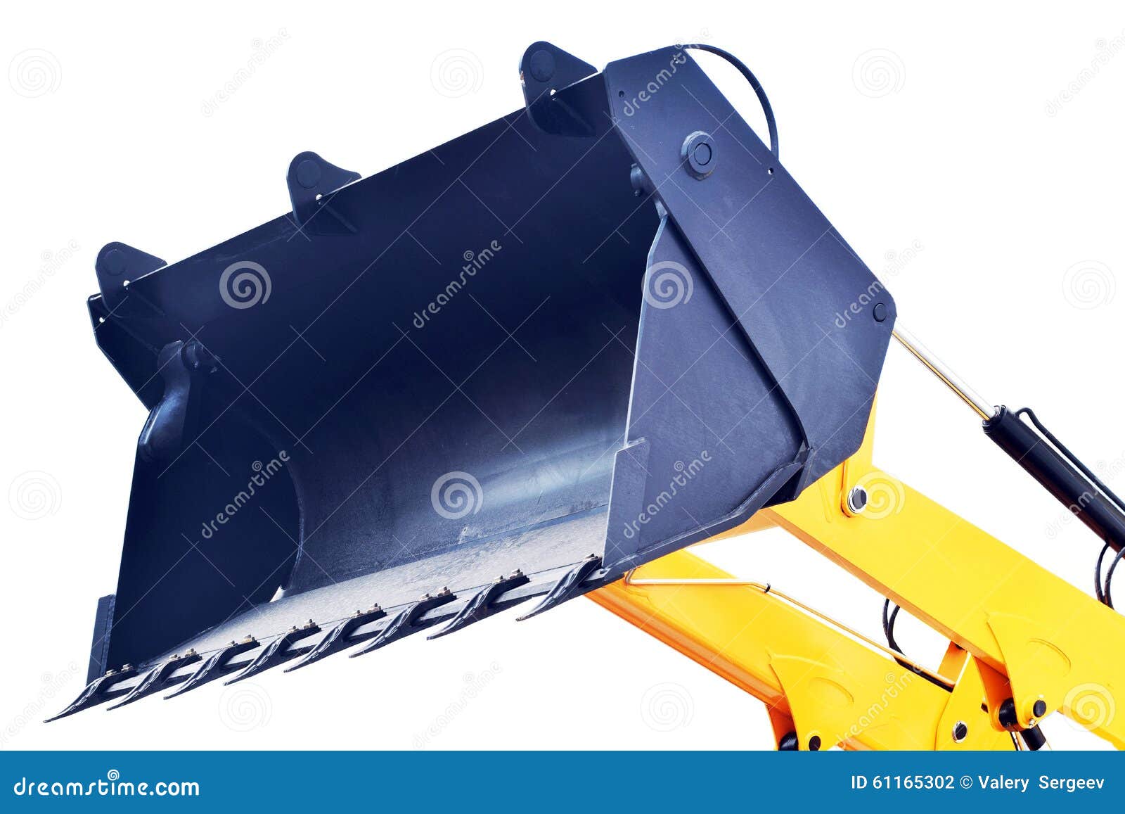 An excavator bucket stock photo. Image of power, grub - 61165302