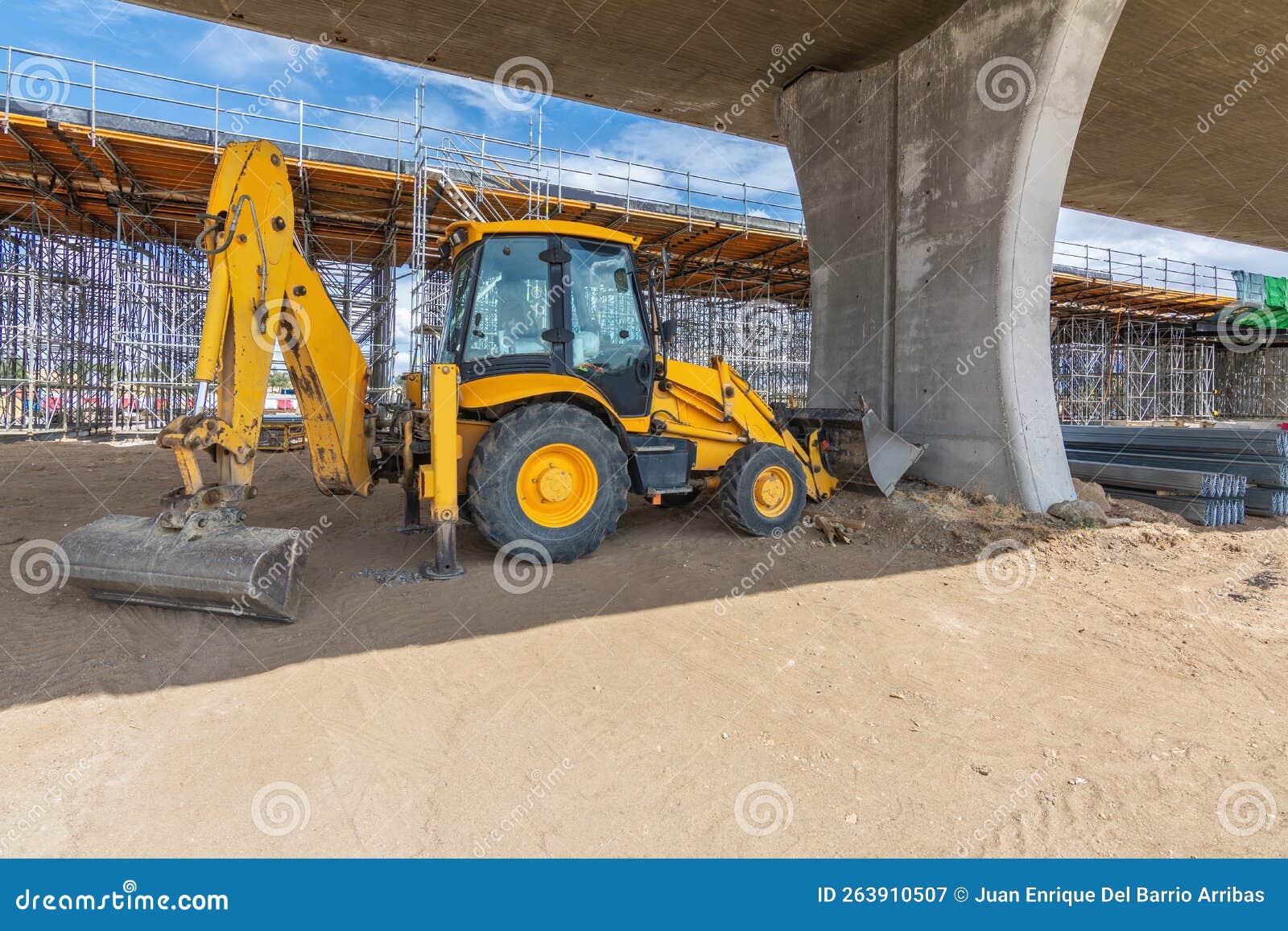 Excavator Building a Road in a Site Construction Editorial Photography ...