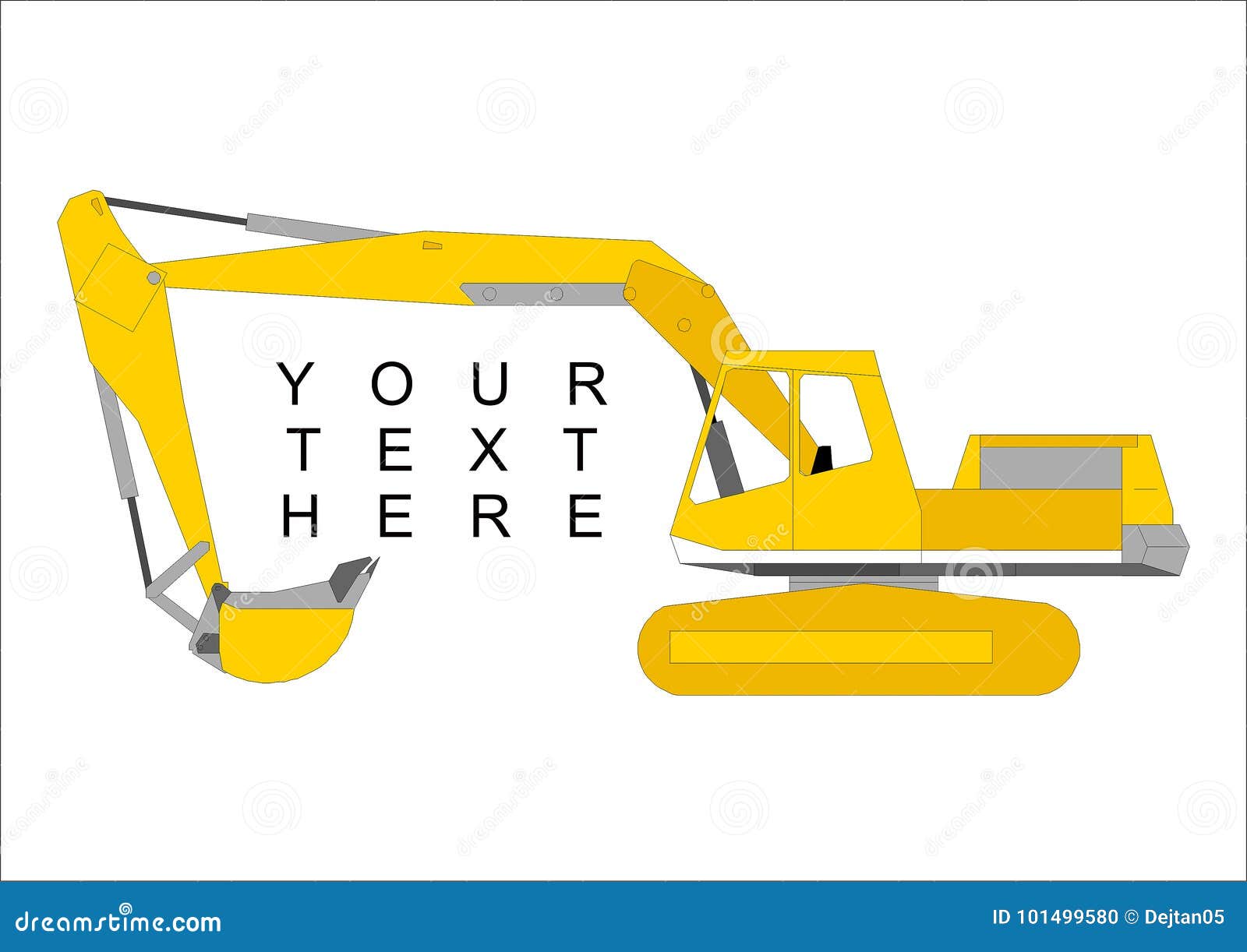 Excavator clip art stock illustration. Illustration of cartoon - 101499580
