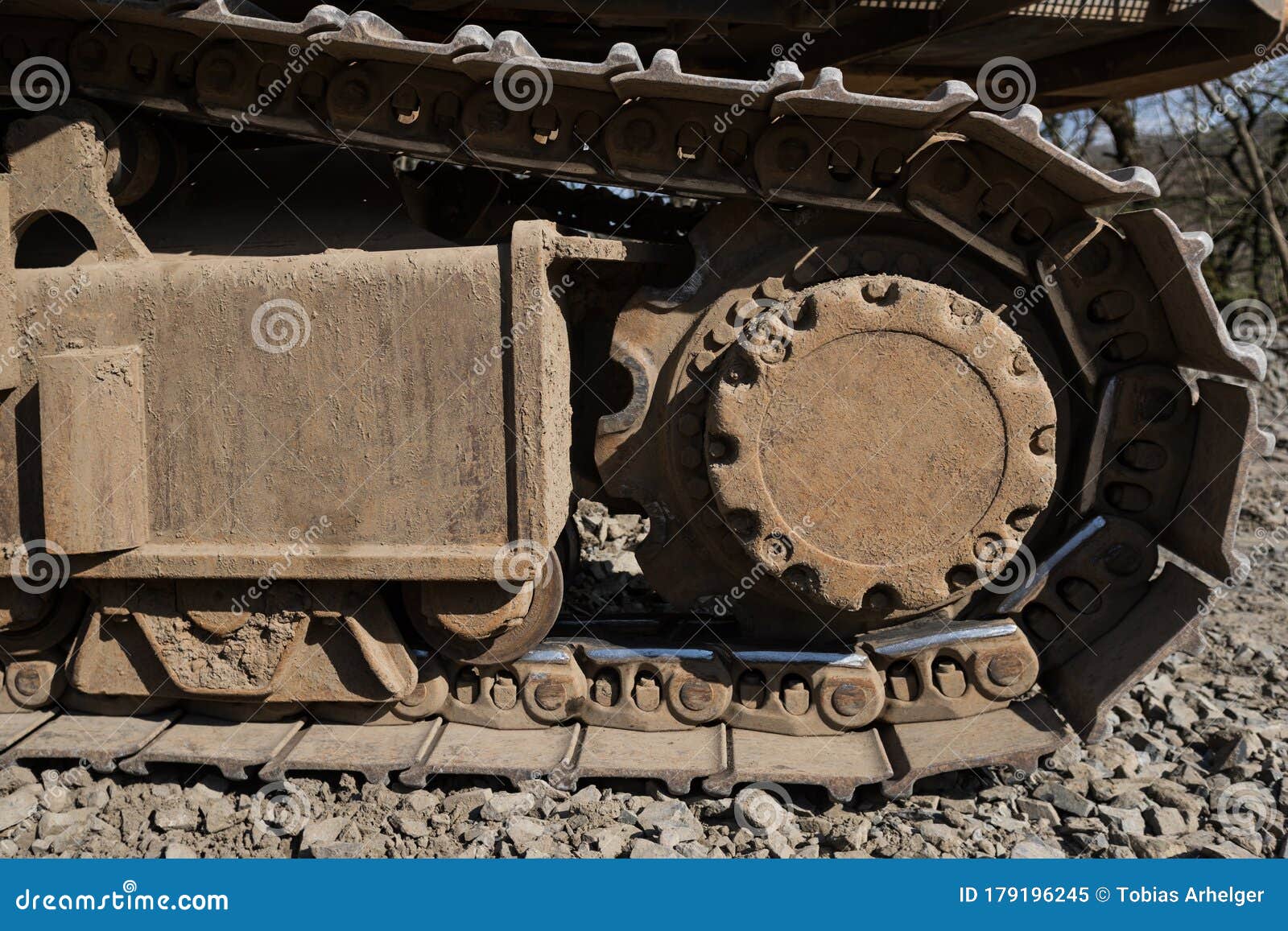 Excavator Close Up on an Construction Site Outdoors Stock Image - Image ...