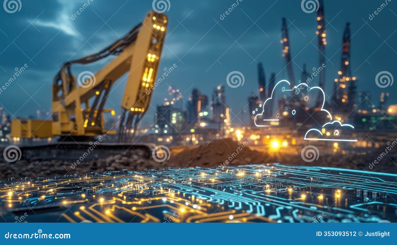 Excavator and Cloud Computing Transforming Construction Industry at ...