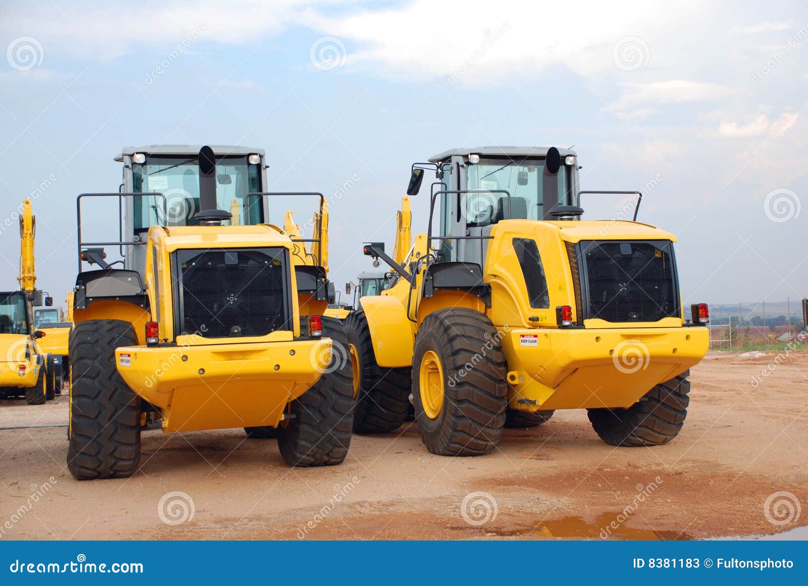 Excavator Construction Equipment Stock Image - Image of pneumatic ...
