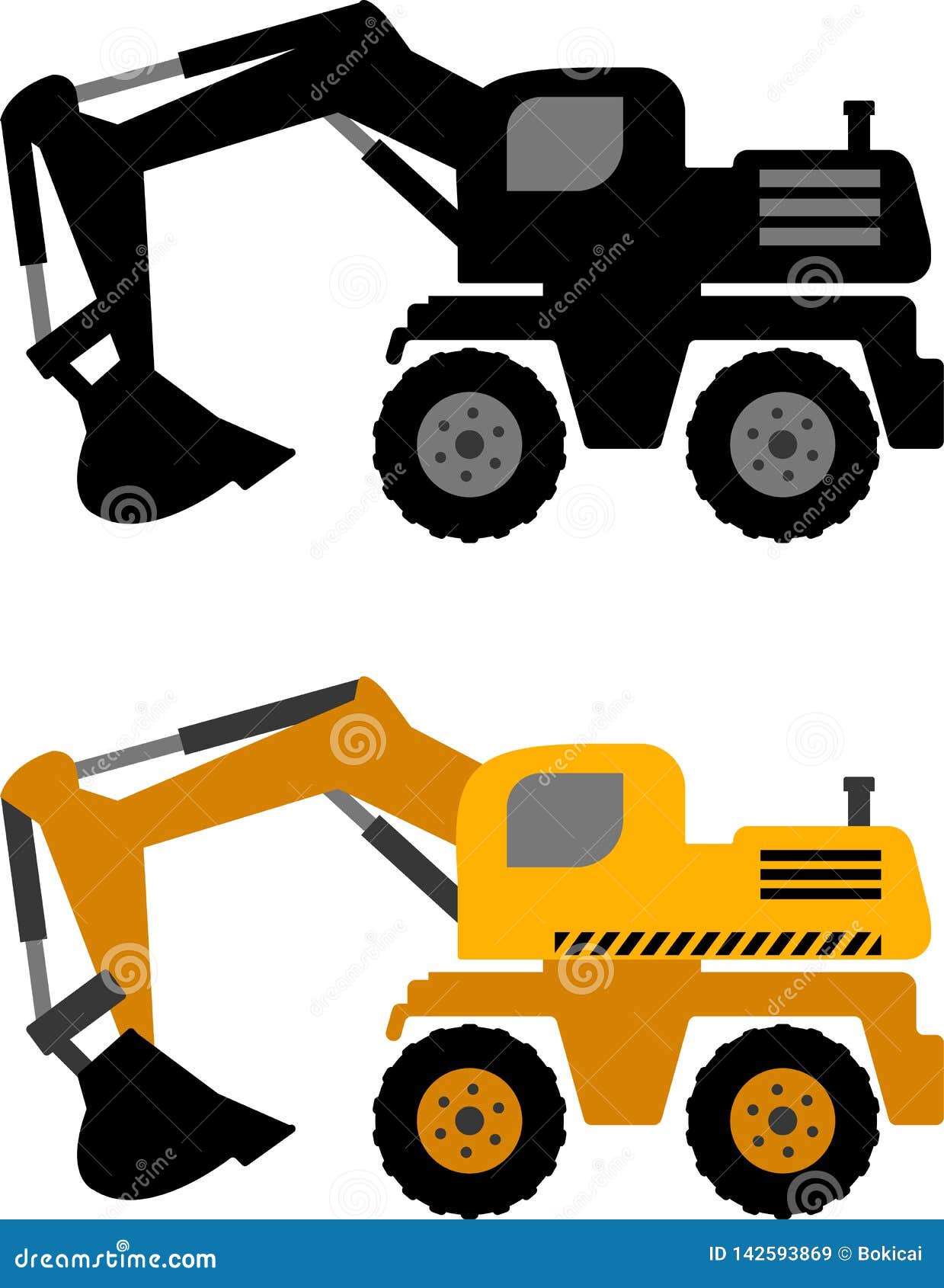 Excavator,construction Machine Icon Stock Vector - Illustration of ...