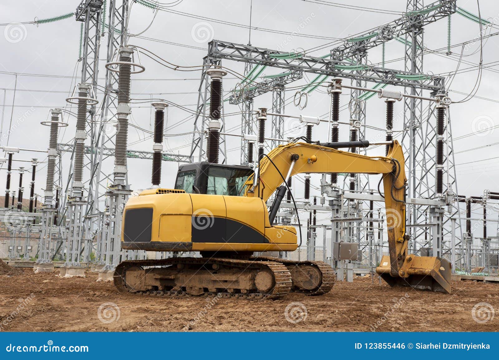 Construction Of Substation: Spread Footings Foundation Of 115kV ...