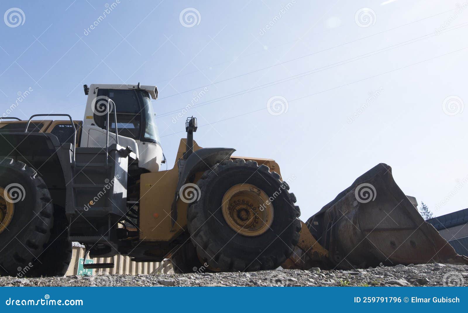 Excavator at a Construction Site Stock Photo - Image of load ...