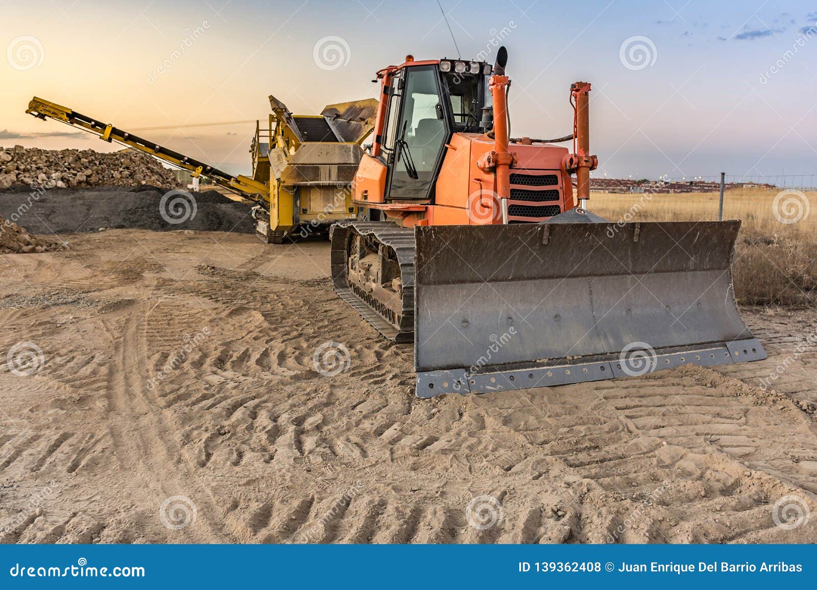 Excavator in a Construction Site with Mud Stock Photo - Image of ...