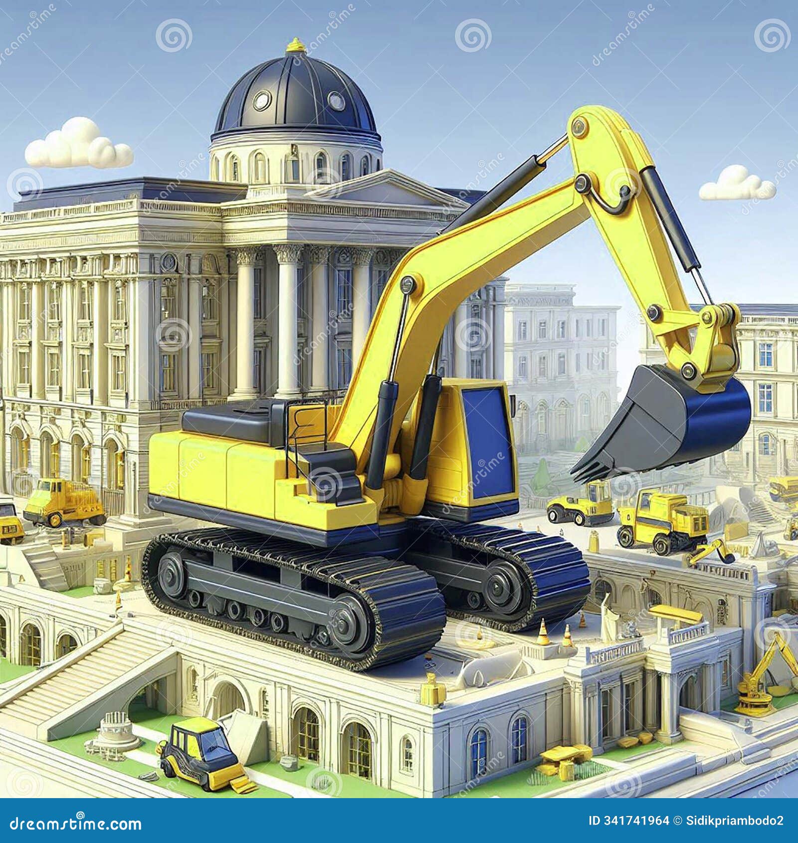 Asphalt Exclamation Point - 3d Tarmac Symbol - Suitable For Road ...