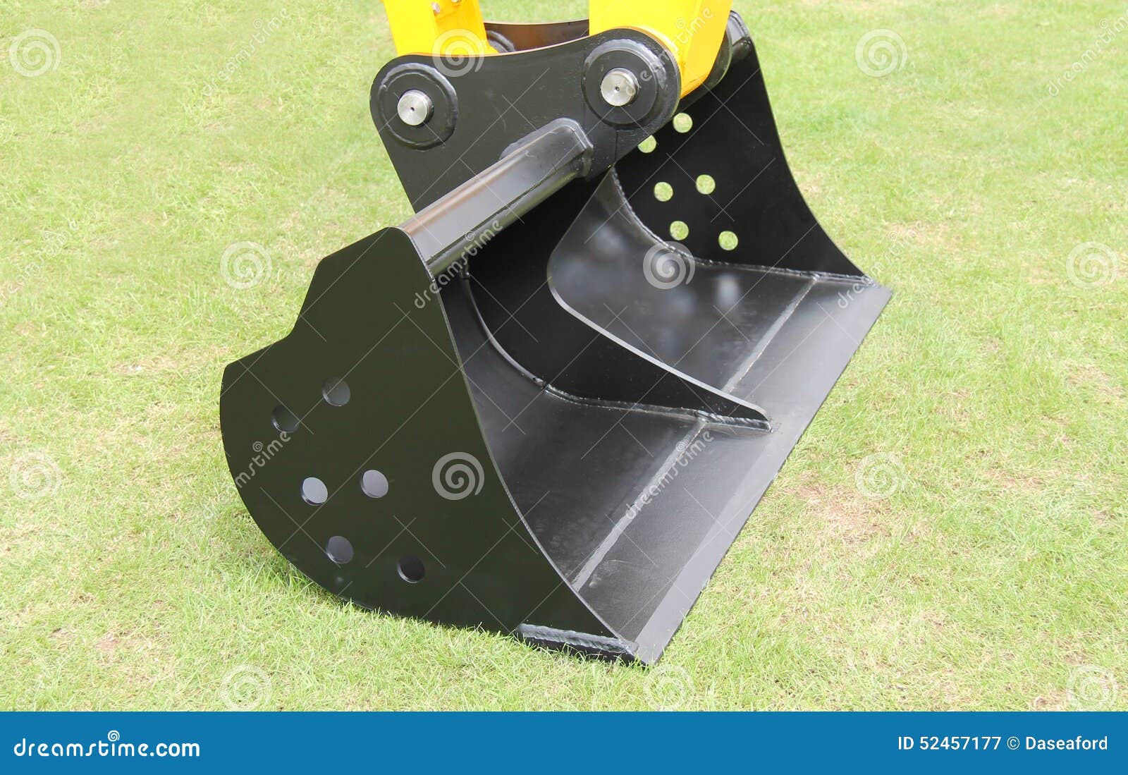 Excavator Digger Stone Working On Construction Site - Backhoe Loader On ...