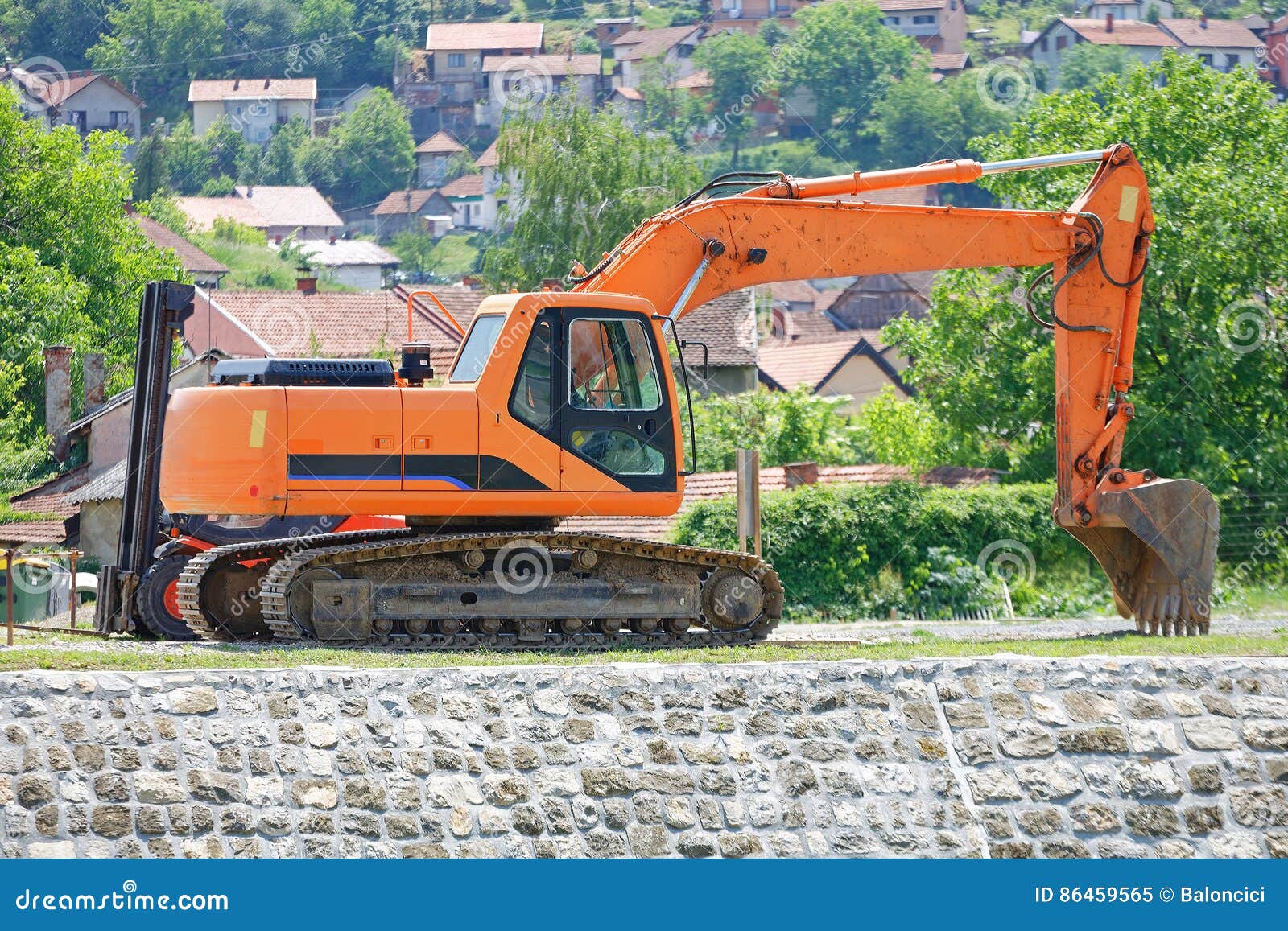 Excavator Digger stock image. Image of construction, equipment - 86459565