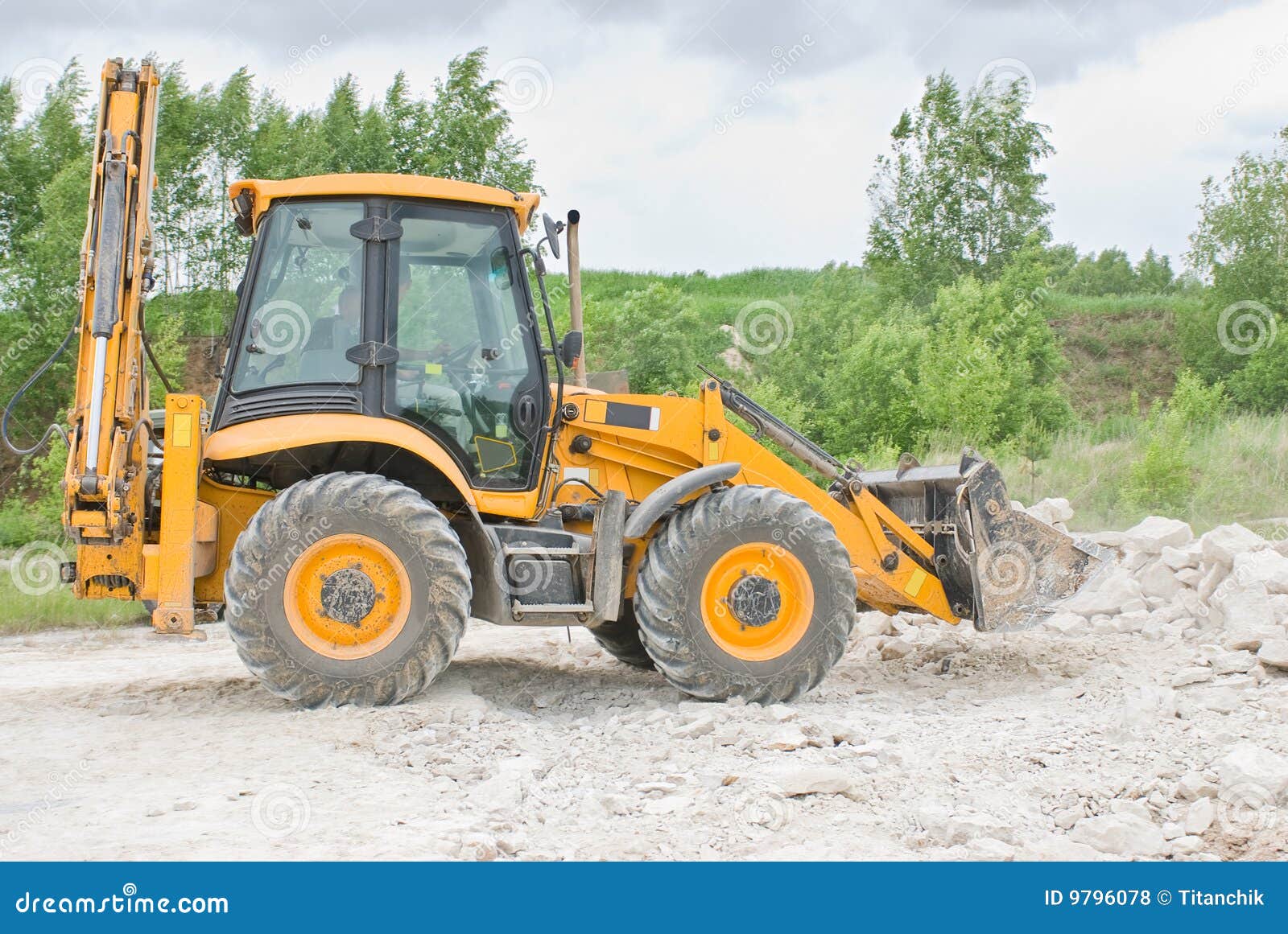 Excavator digging stock photo. Image of excavation, activity - 9796078