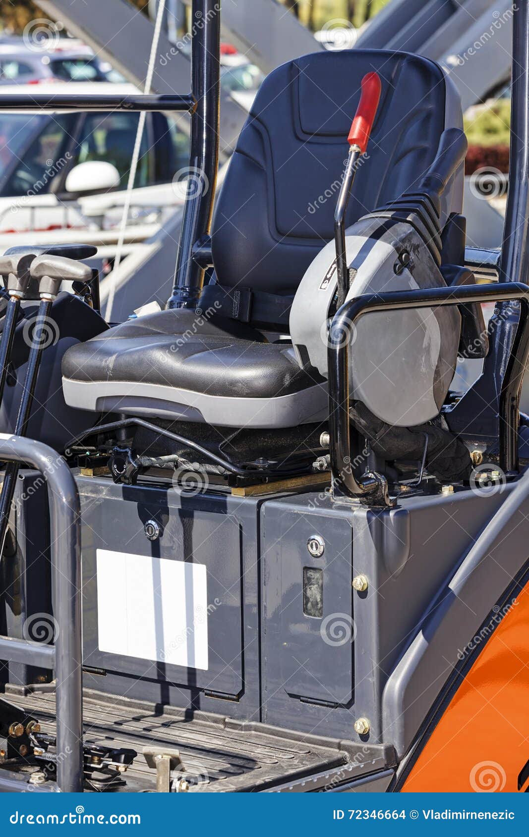 Excavator digging chair stock photo. Image of closeup - 72346664