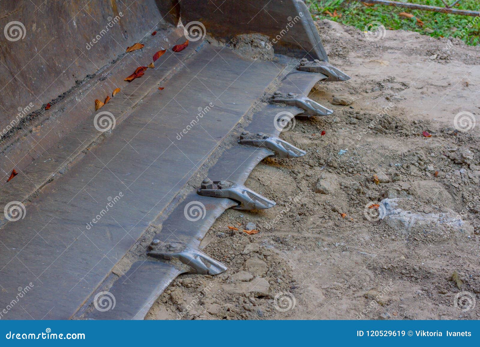 Excavator Digging a Deep Trench Stock Image - Image of land, digging ...