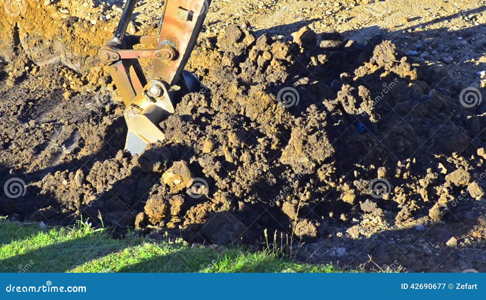 Excavator is Digging the Ground Stock Video - Video of rock, concepts ...