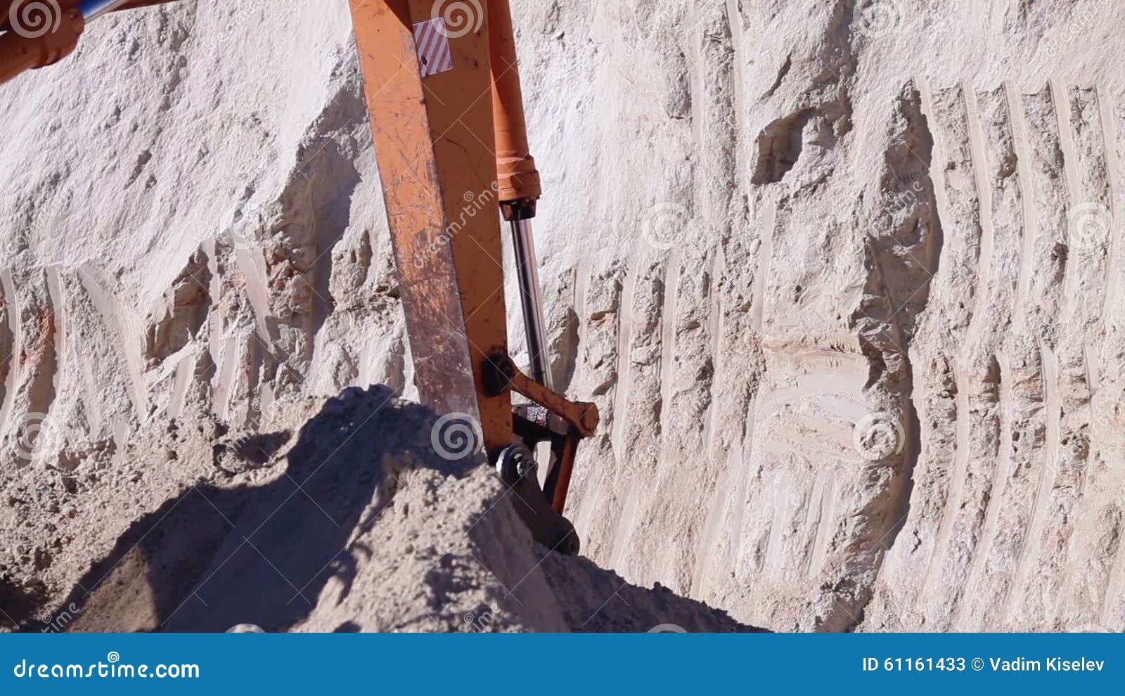 Excavator is Digging the Ground, Sand Stock Video - Video of ...