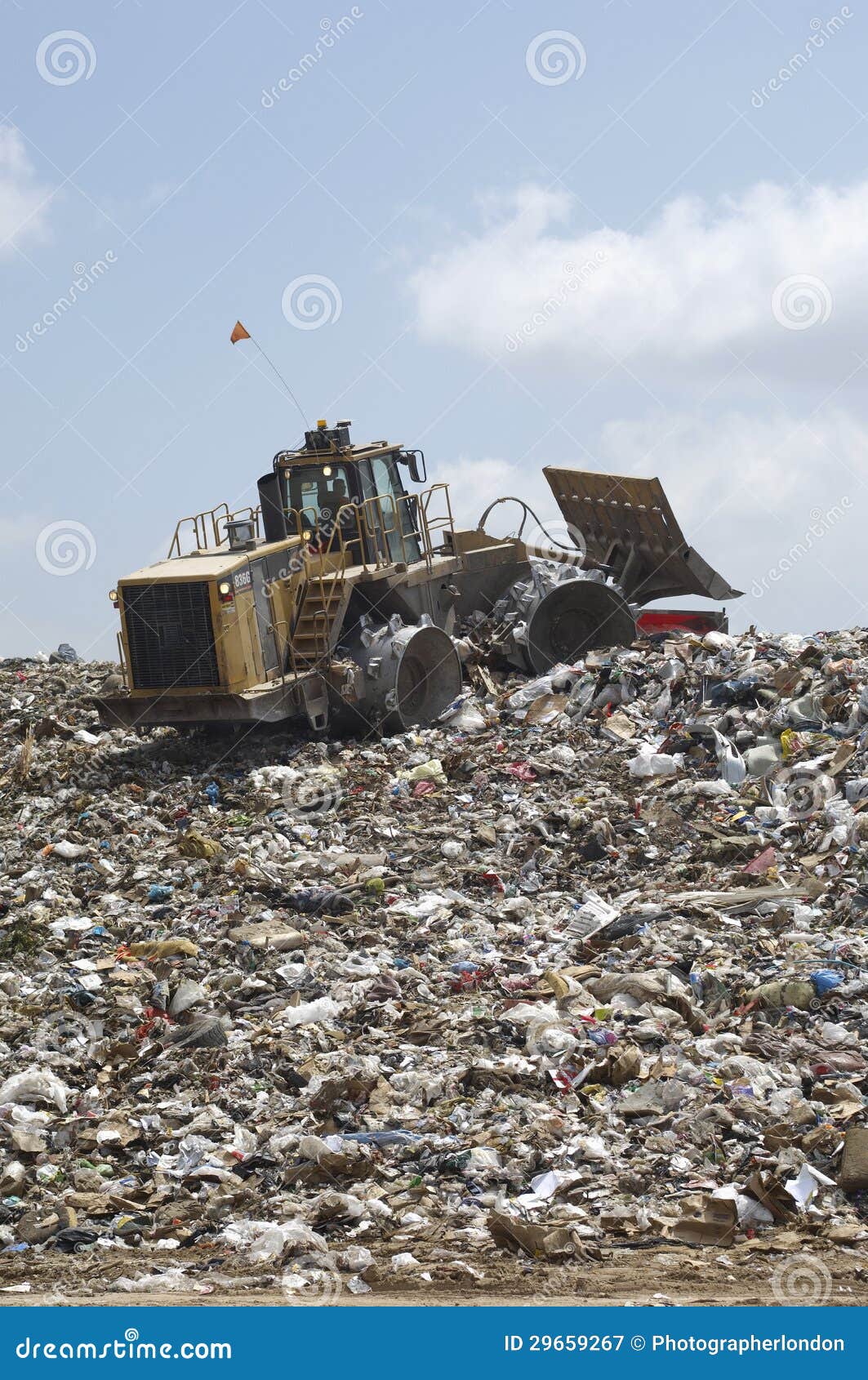 Excavator at Dumping Ground Stock Image - Image of digger, dump: 29659267