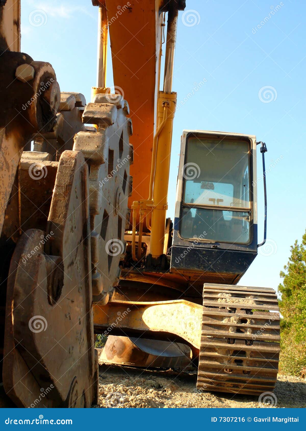 Excavator, Earth Moving Machine Stock Photo - Image of power, diesel ...
