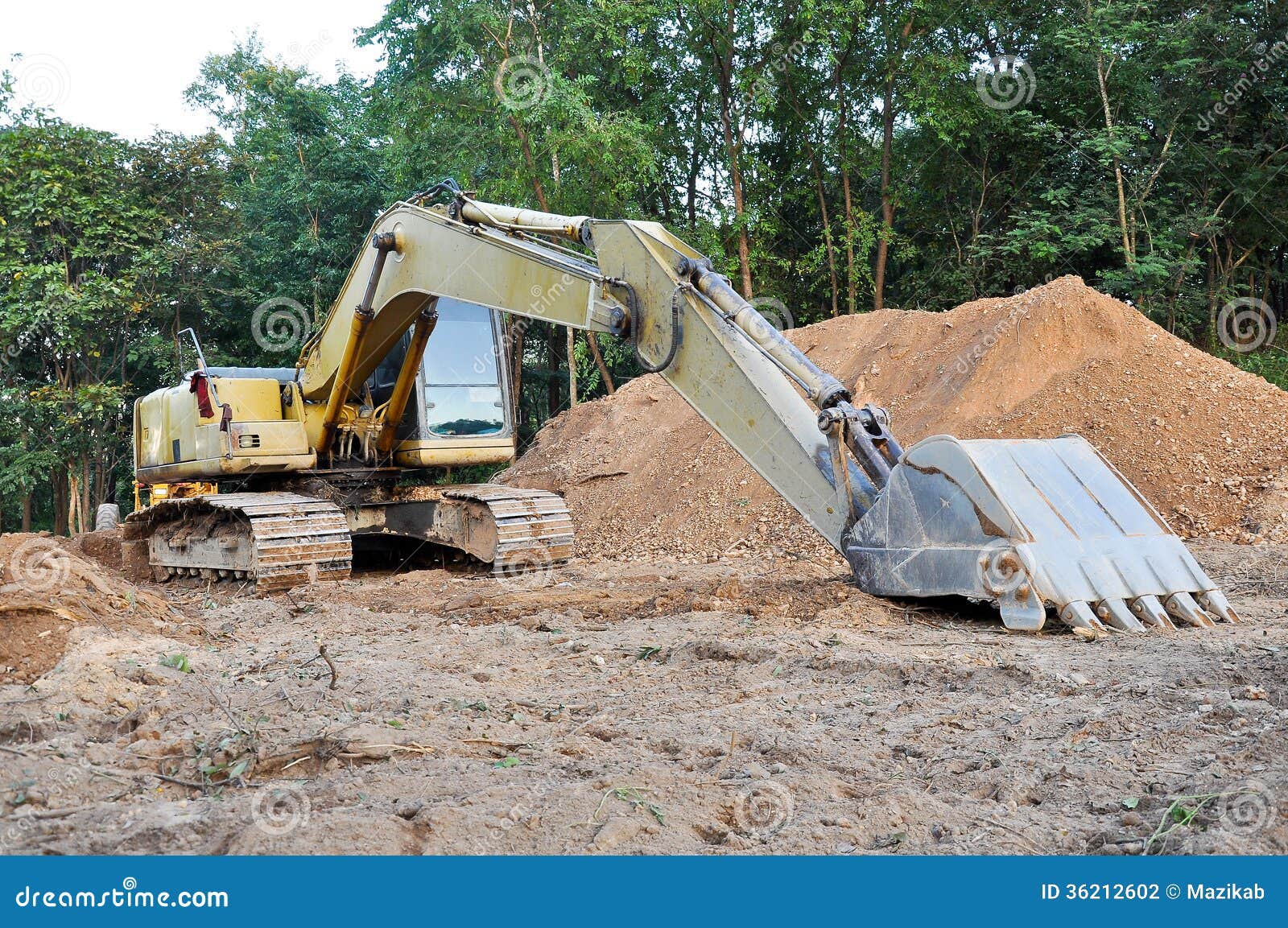 Excavator stock photo. Image of digger, industry, activity - 36212602