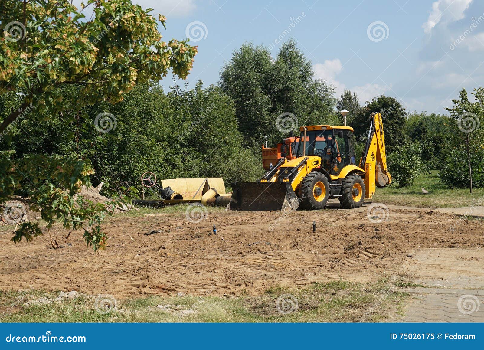 Excavator stock image. Image of excavators, industry - 75026175