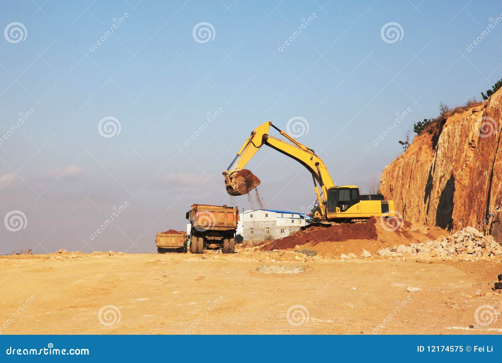 Excavator grab stock image. Image of action, harry, excavation - 12174575