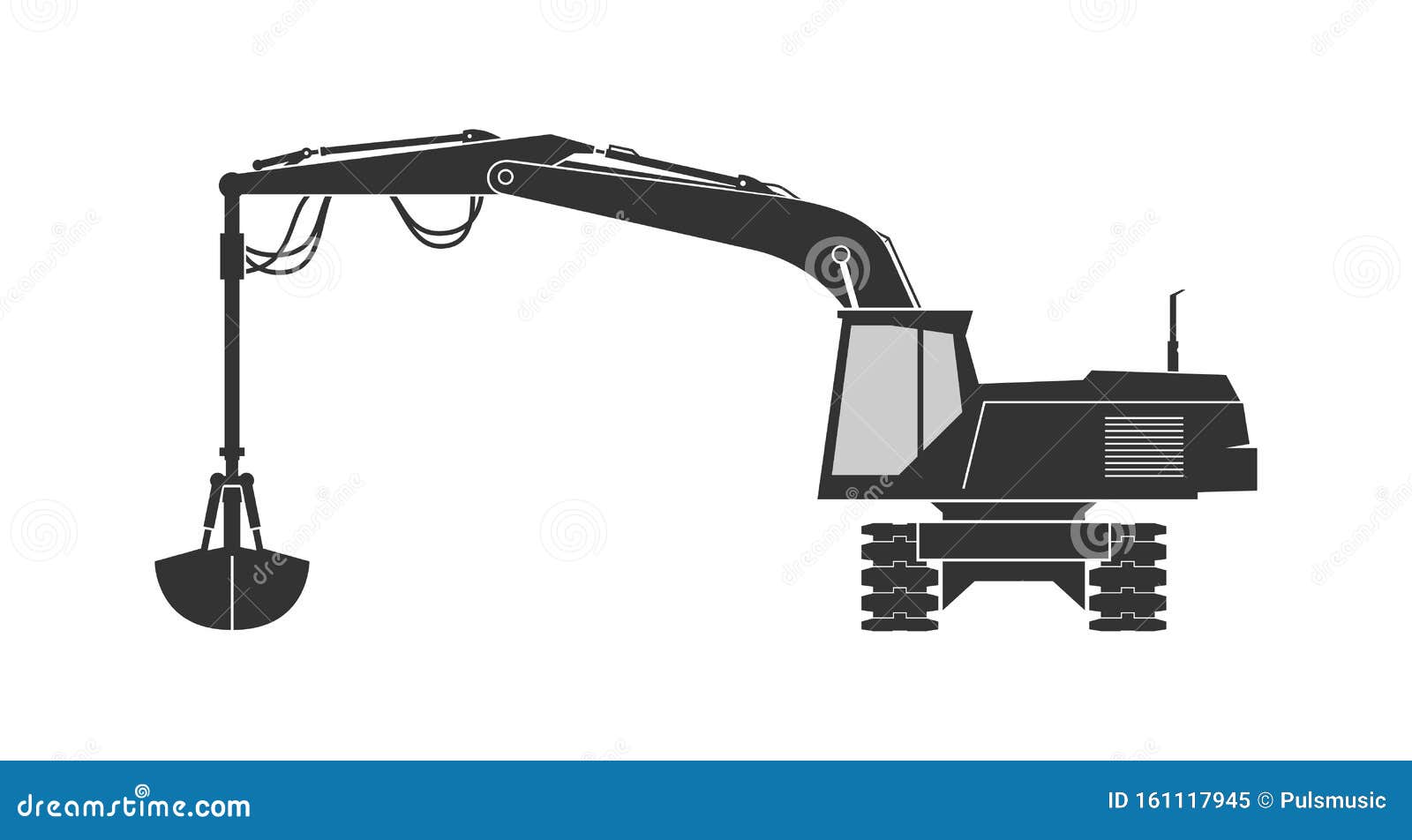 Grab Bucket 3d Illustration Render. Royalty-Free Stock Photography ...