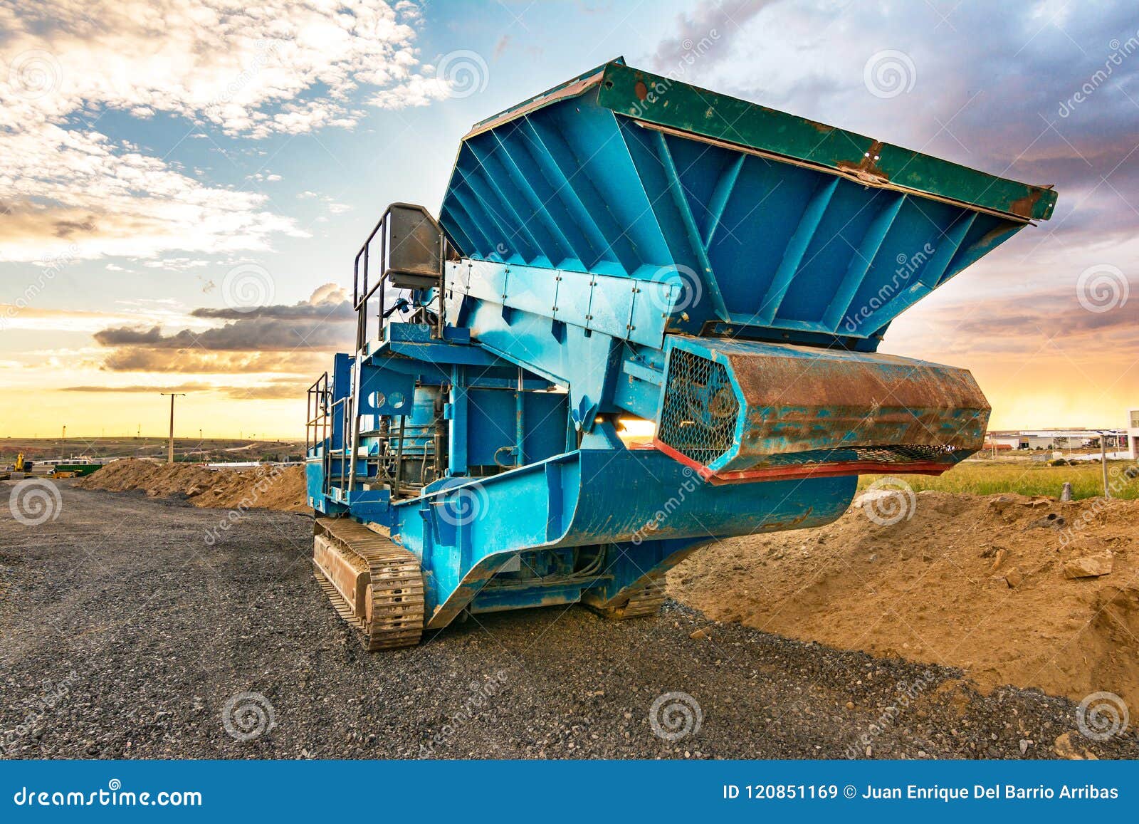 Excavator of Great Size Extracting Stone Stock Image - Image of earth ...