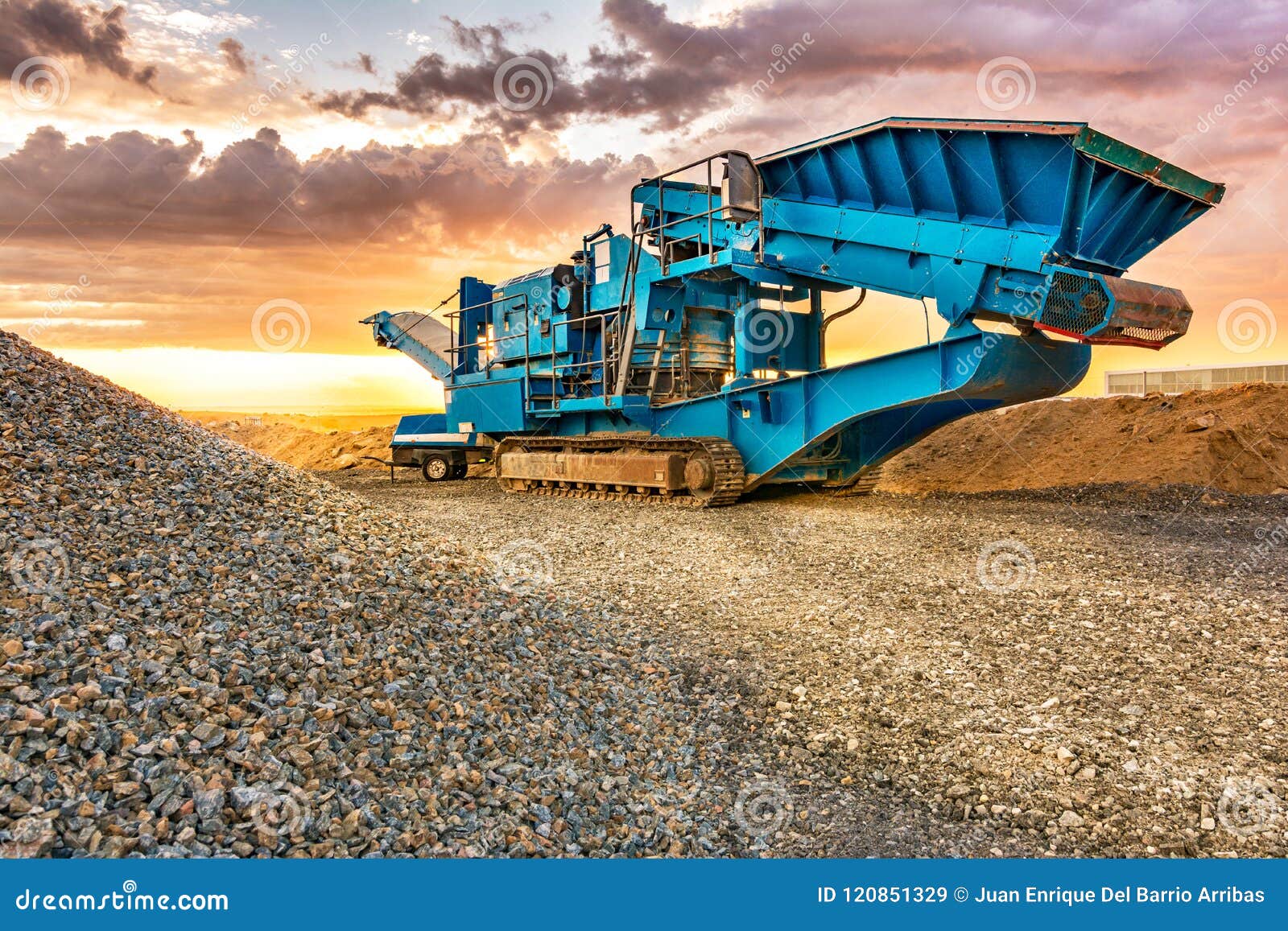Excavator of Great Size Extracting Stone Stock Image - Image of ...