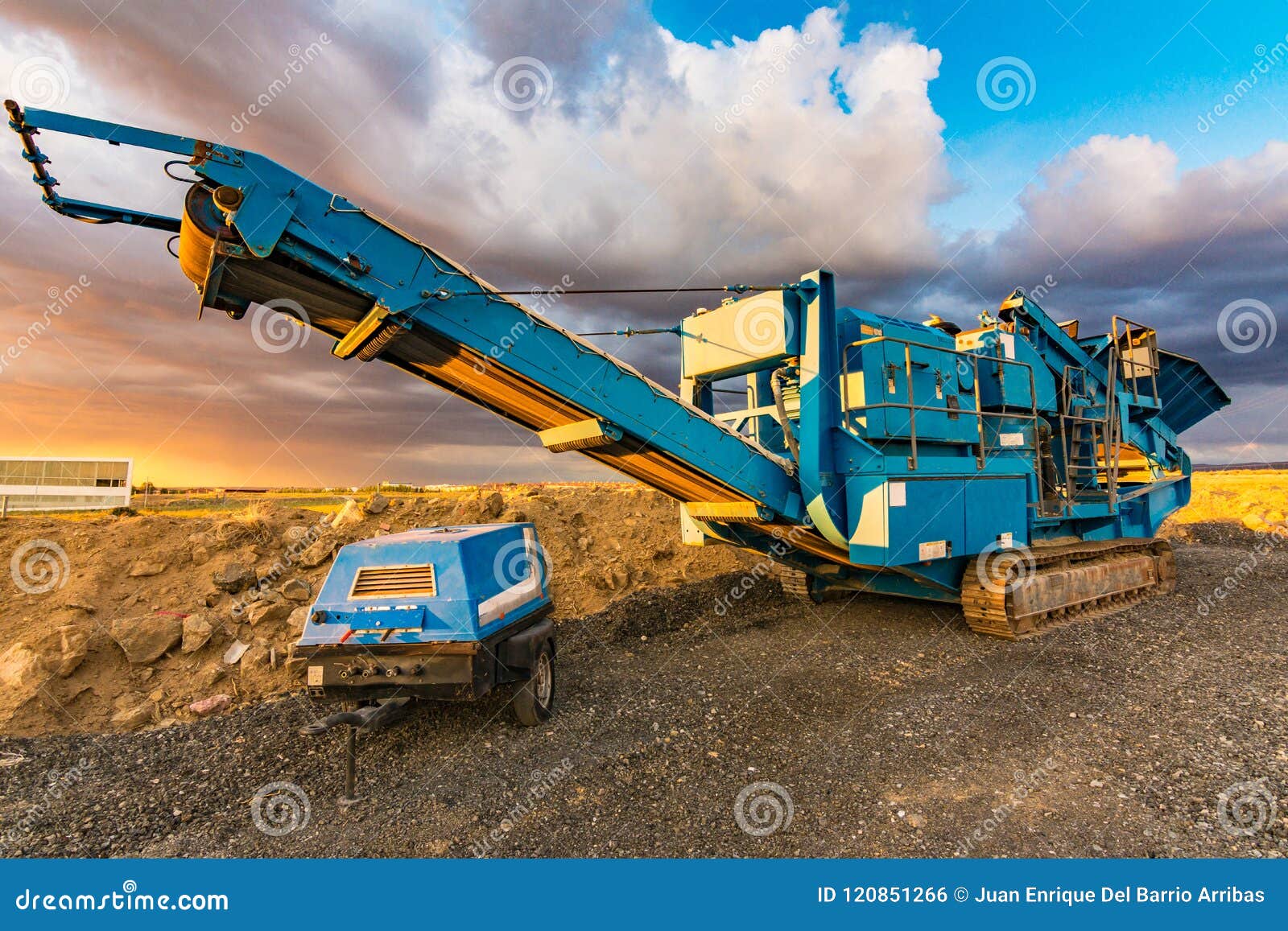 Excavator of Great Size Extracting Stone Stock Photo - Image of ...