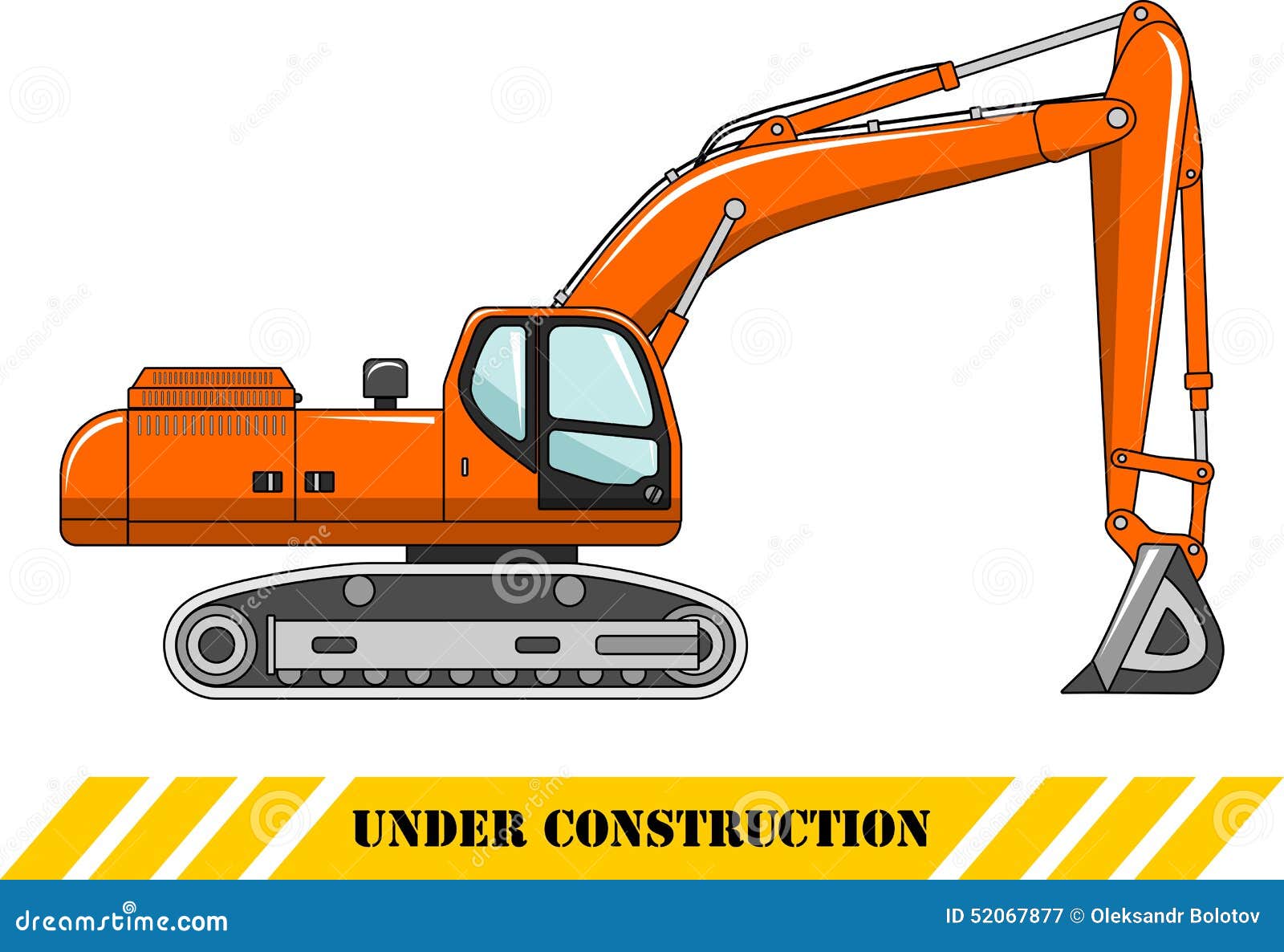 Excavator Heavy Equipment Construction Vehicle Stock Photo ...