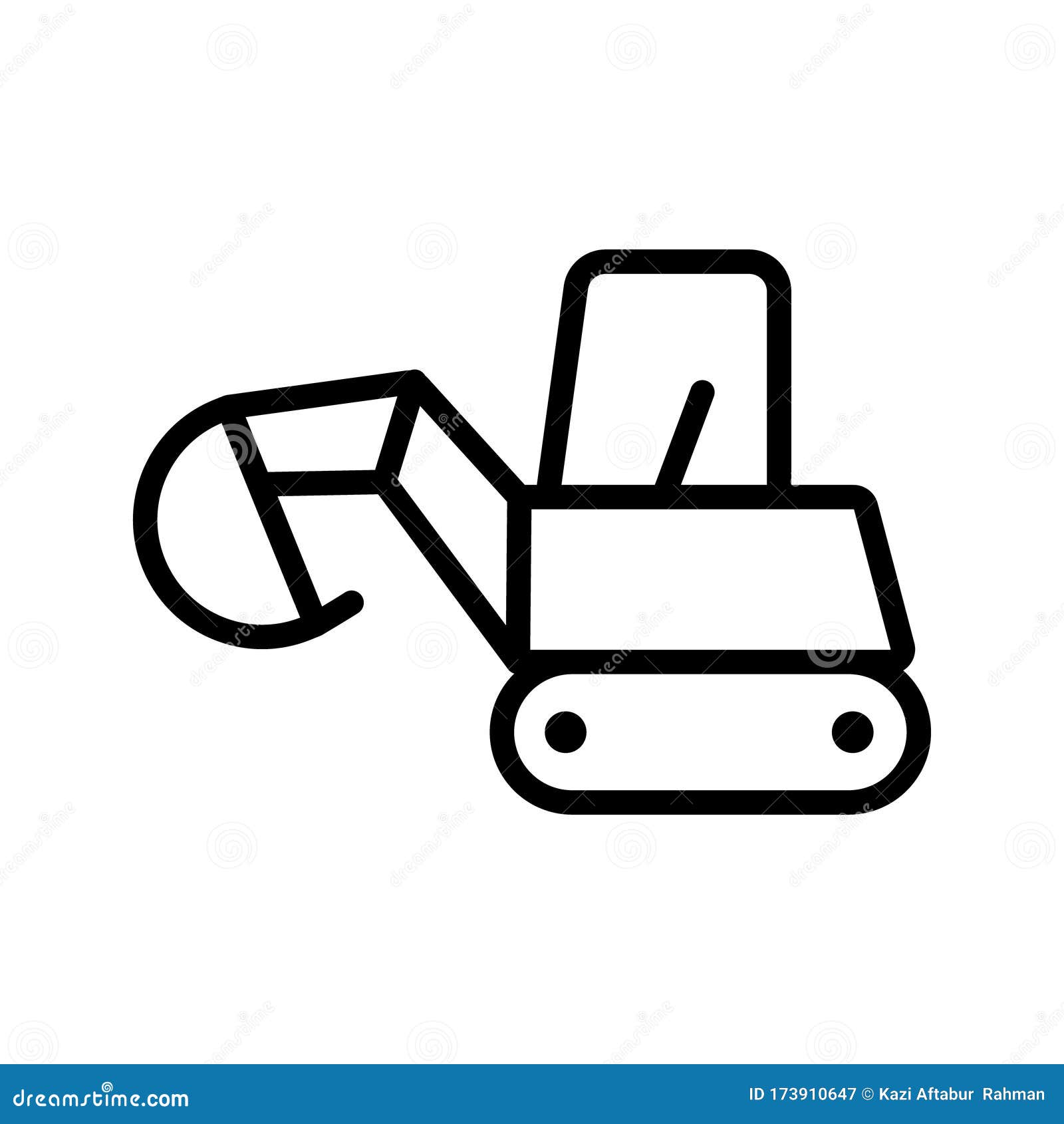 Excavator Heavy Icon Symbol Illustration Design Stock Vector ...