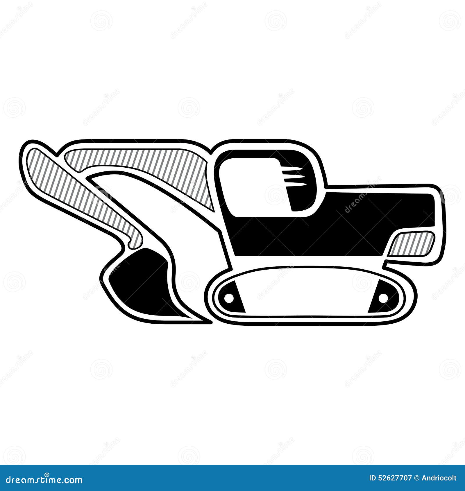 Excavator icon stock vector. Illustration of drawing - 52627707