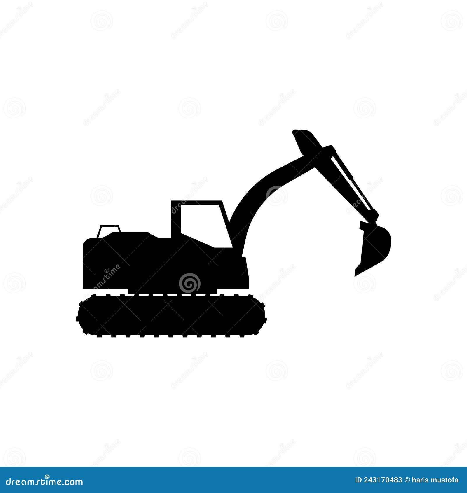 Excavator Icon Design Template Vector Isolated Illustration Stock ...