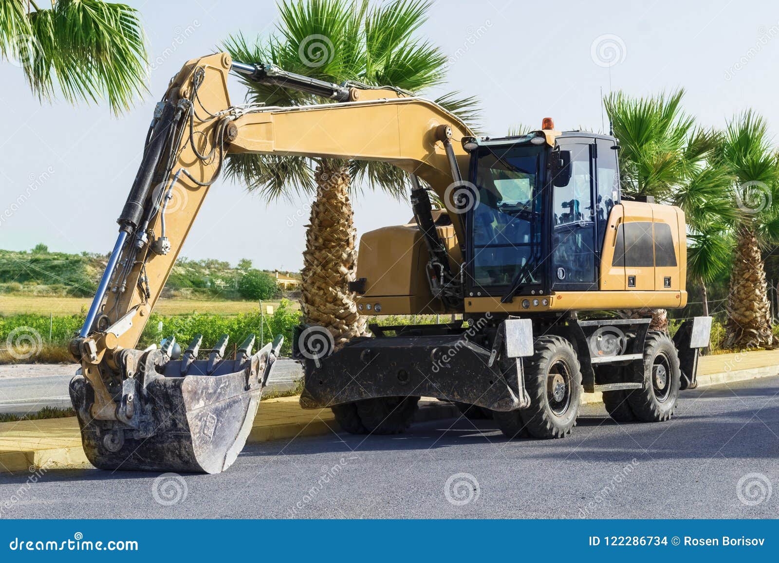 Excavator-7. Industry and Construction. Stock Photo - Image of ...