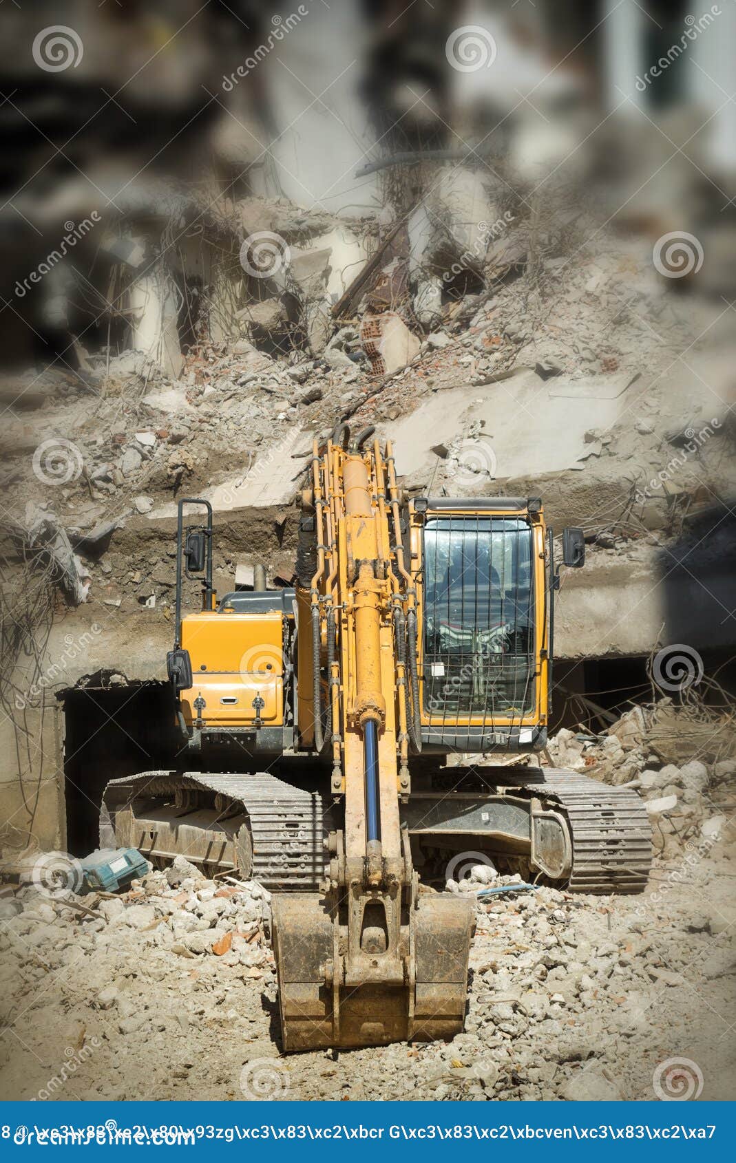 Excavator stock photo. Image of destroying, salvage, debris - 54814698