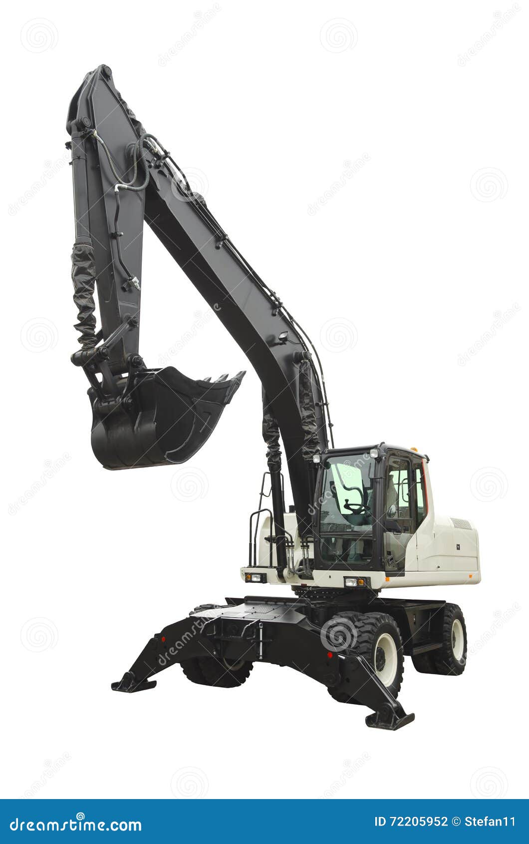 Excavator stock photo. Image of hydraulic, scoop, tractor - 72205952