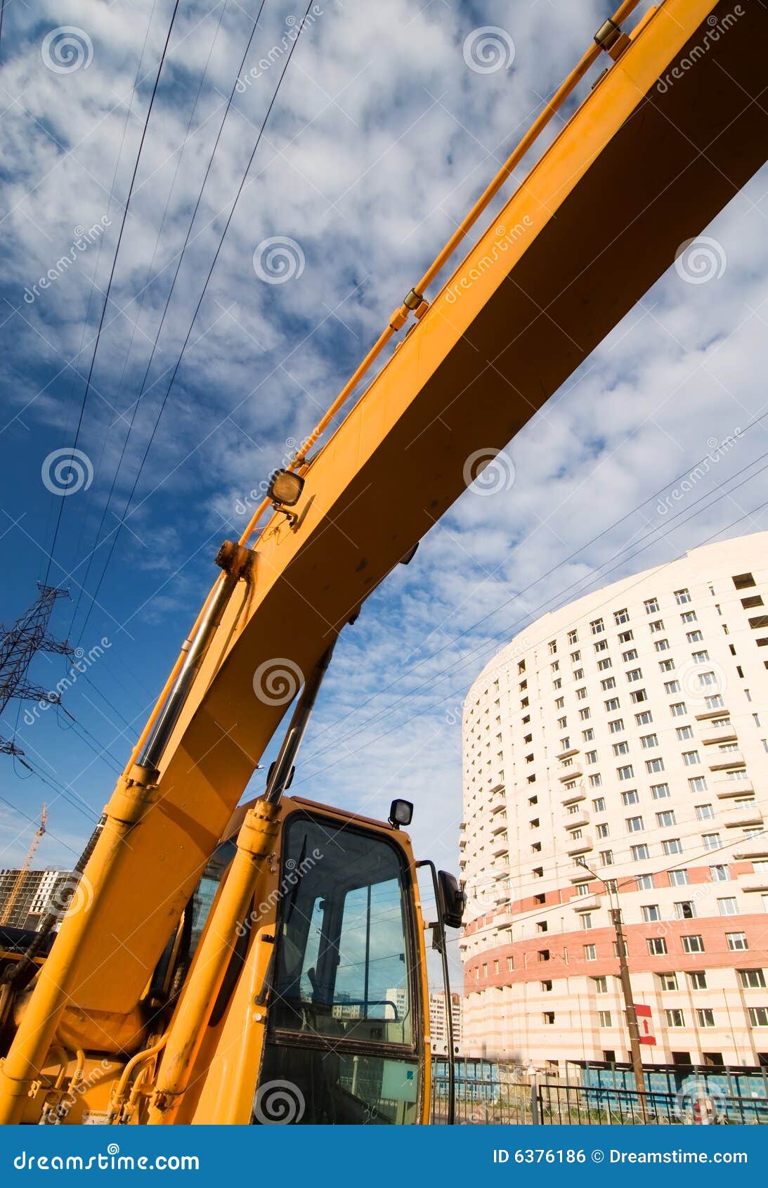 Excavator lifting arm stock photo. Image of dirt, lifting - 6376186