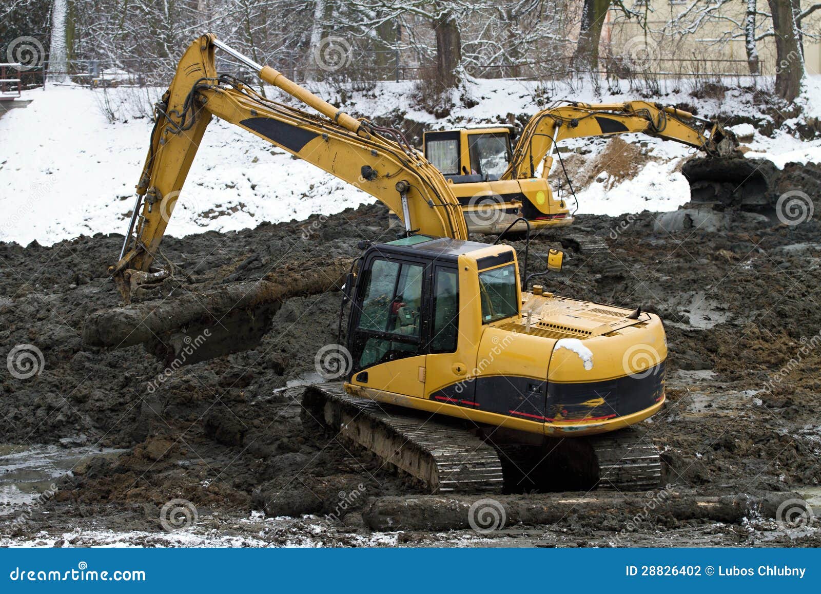Excavator loader stock photo. Image of heavy, dredging - 28826402