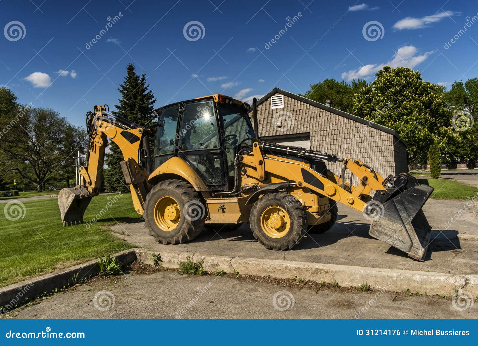 Excavator Loader stock photo. Image of equipment, site - 31214176