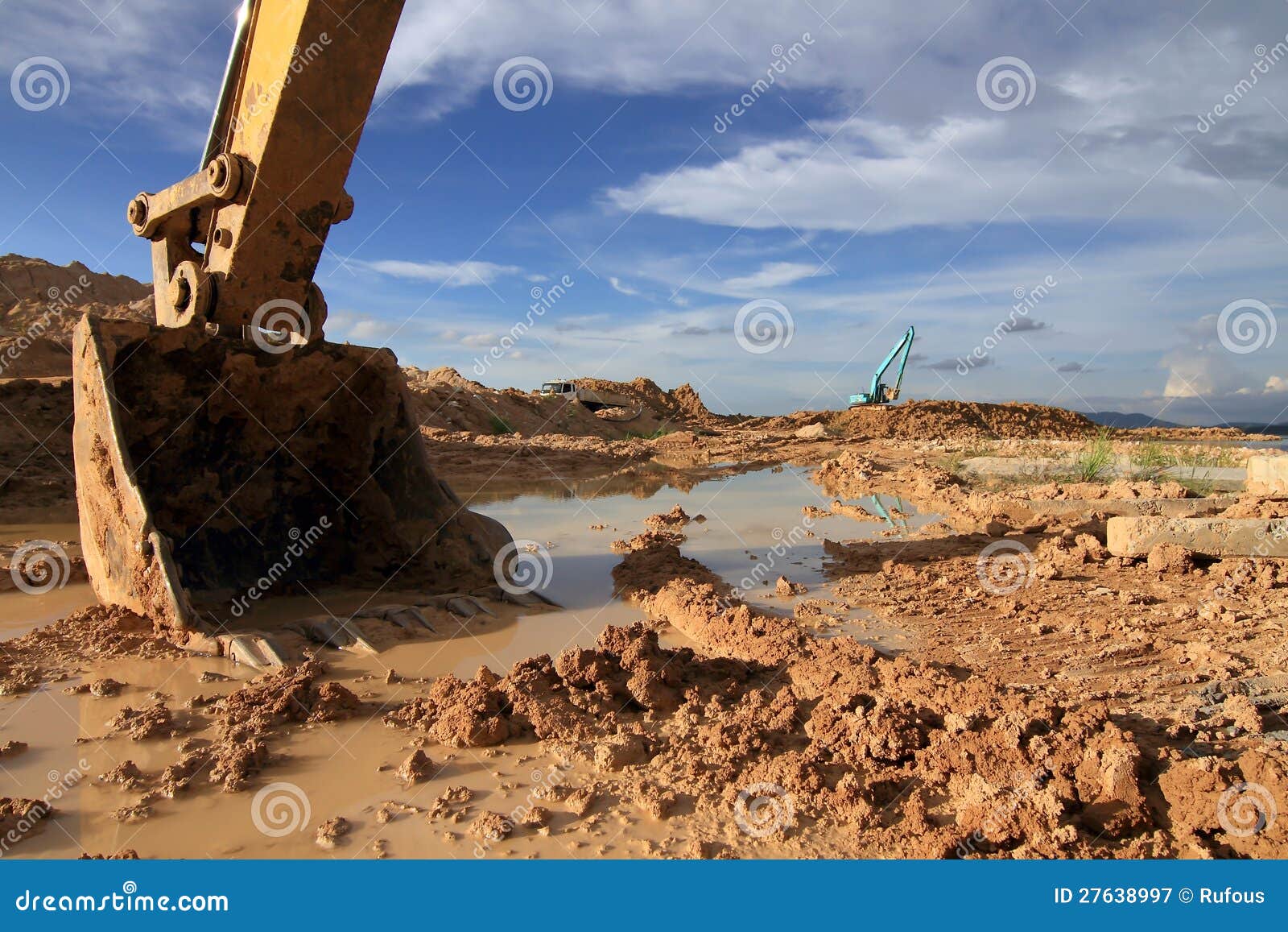 Excavator loader machine stock image. Image of blade - 27638997