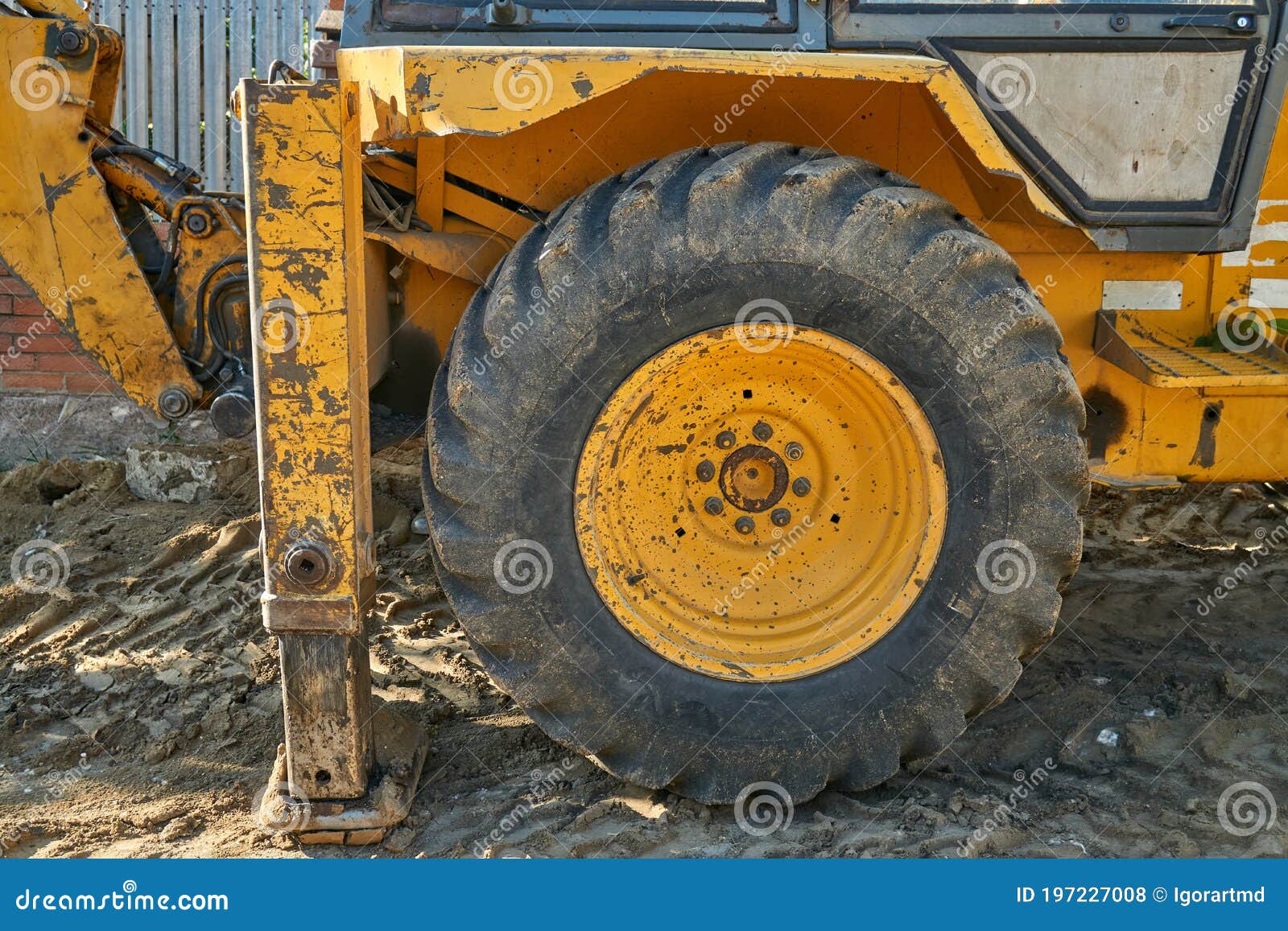 Excavator Loader Machine during Earthmoving Stock Photo - Image of ...