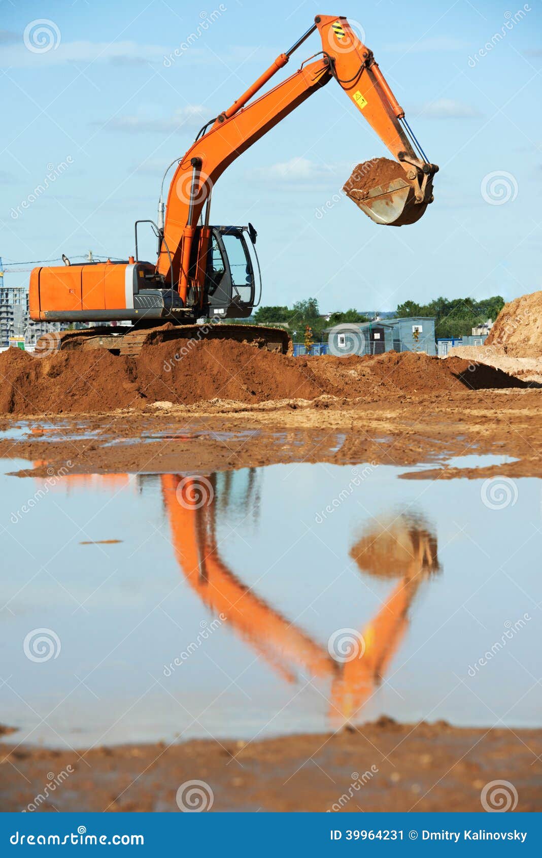 Excavator loading works stock image. Image of loading - 39964231