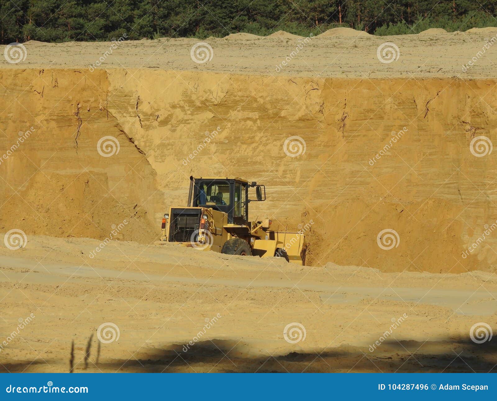 Excavator Loading Sand stock photo. Image of mining - 104287496