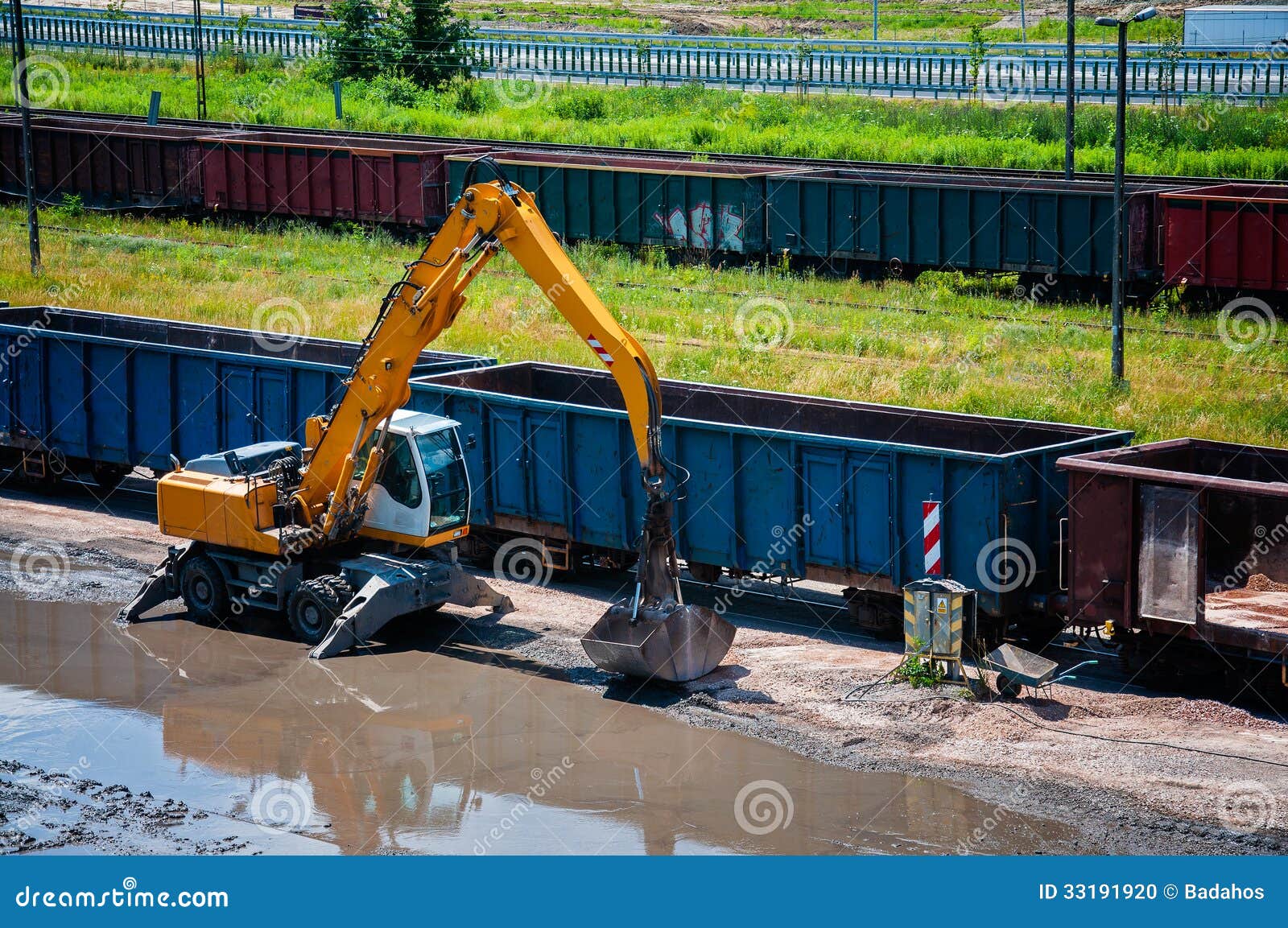 Excavator stock photo. Image of employment, electric - 33191920