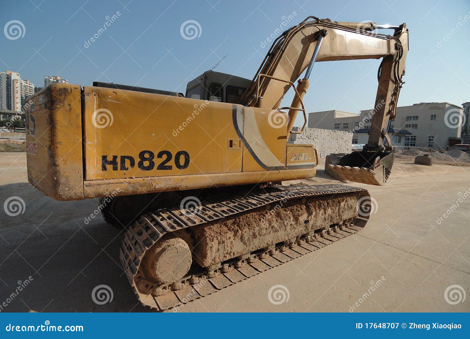 Excavator machine stock image. Image of excavating, construction - 17648707